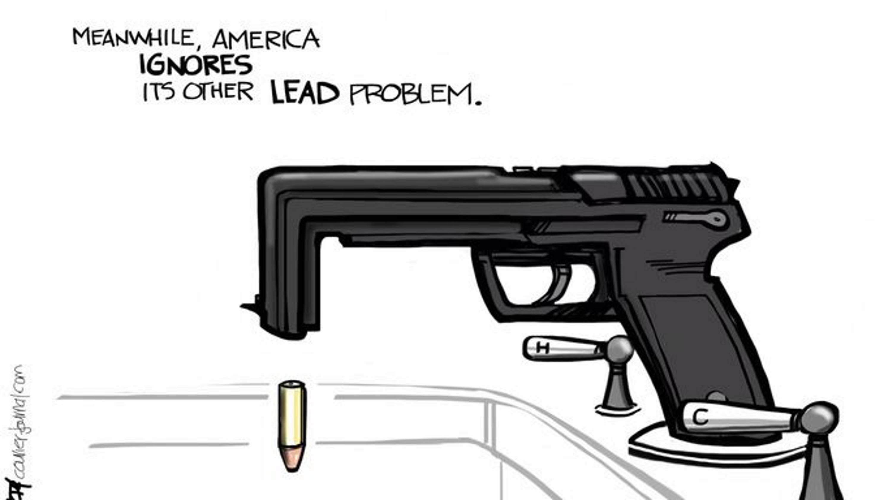 Editorial cartoons on gun-control debate