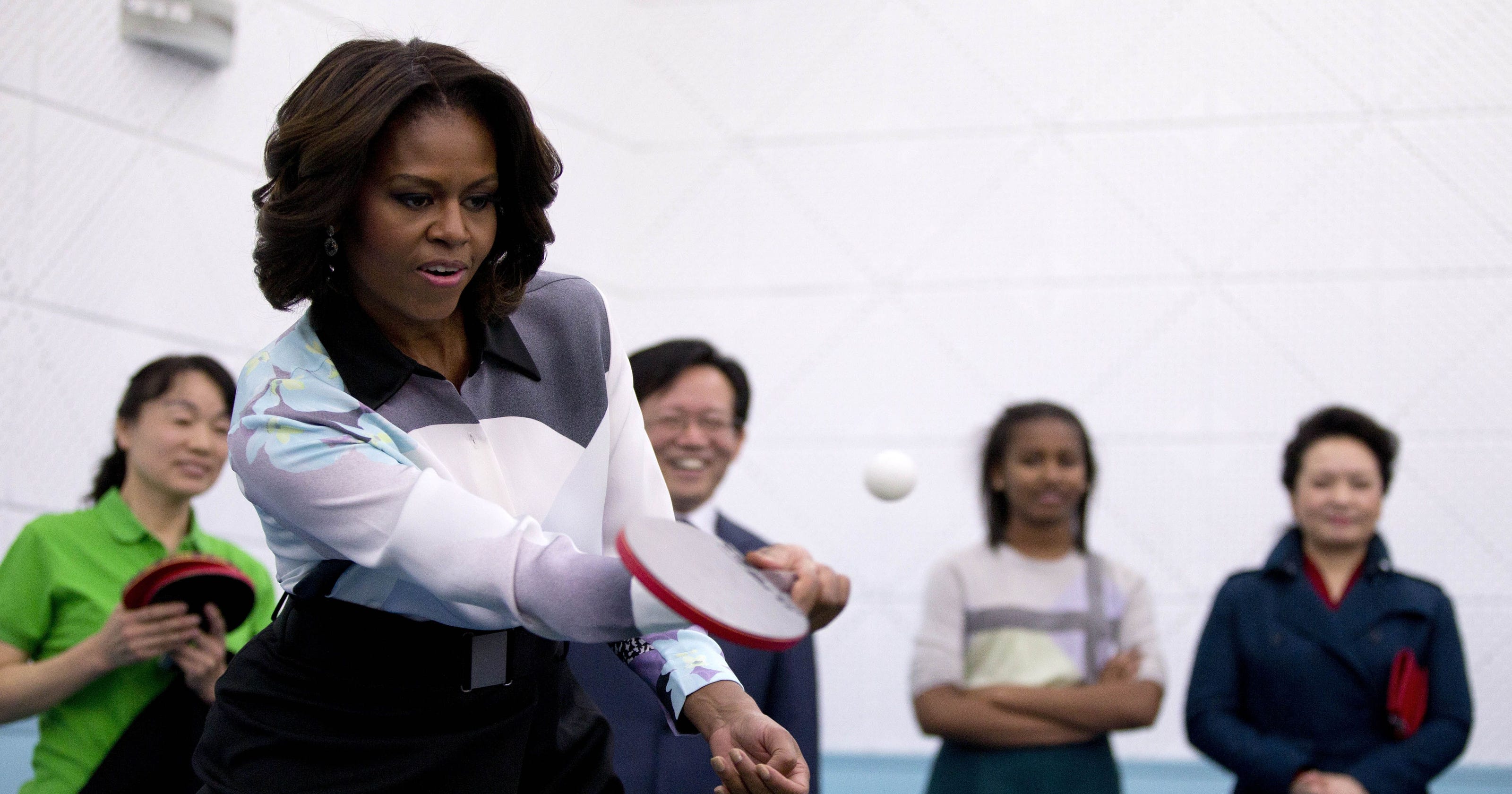 In China, Michelle Obama calls for universal rights