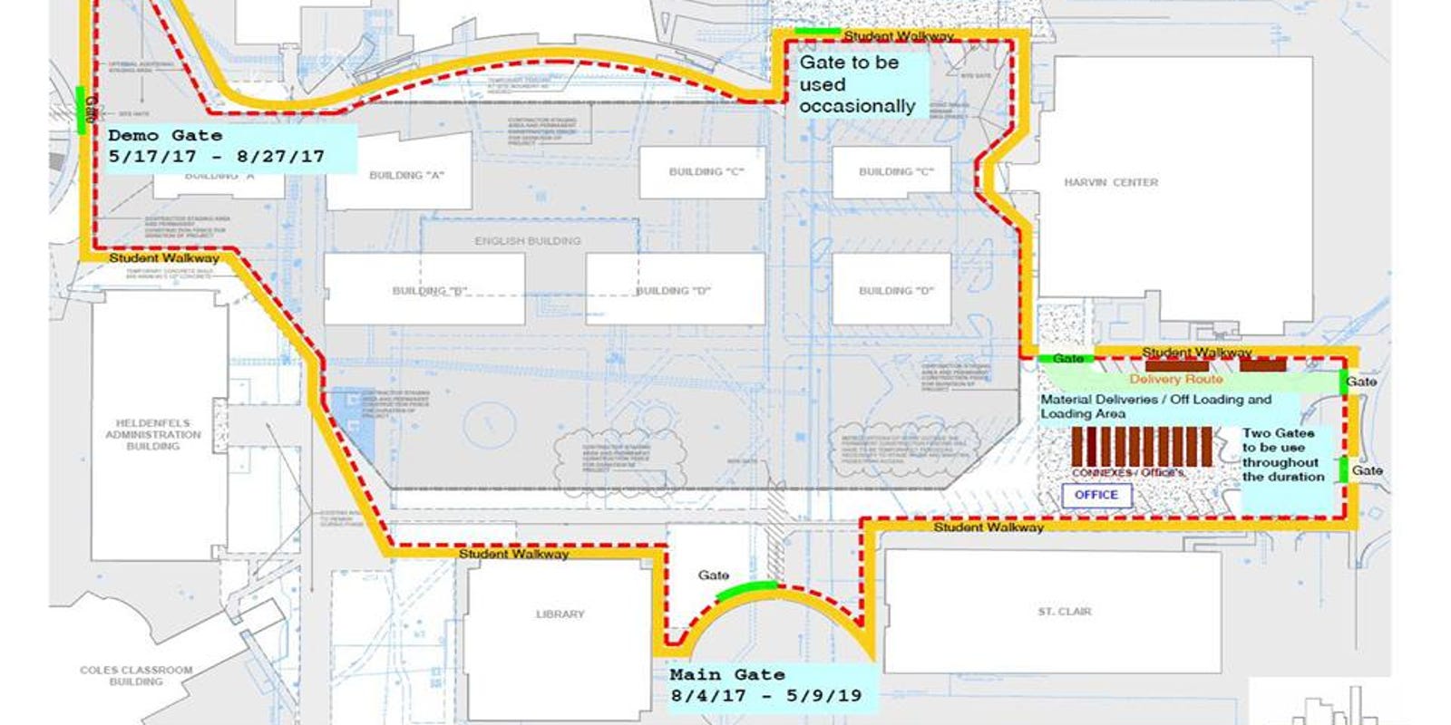 DMC: Construction to affect parking