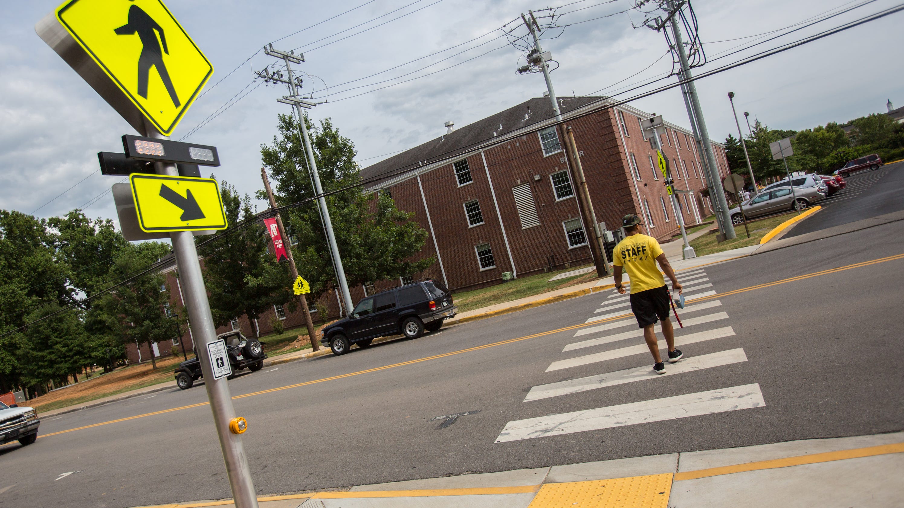 APSU installs solar-powered crosswalk signals