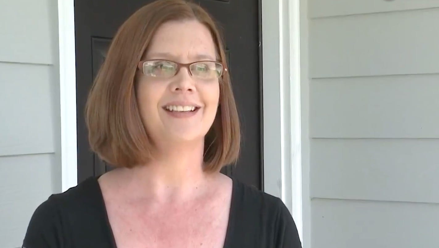 Homeowner struggles to kick out strangers from her house