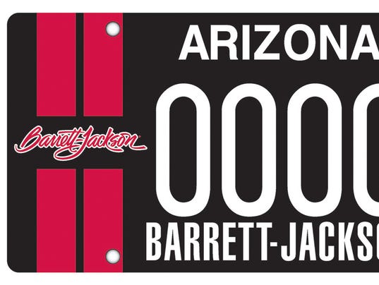 Arizona license plates recognize Barrett-Jackson, Luke AFB, Science Center