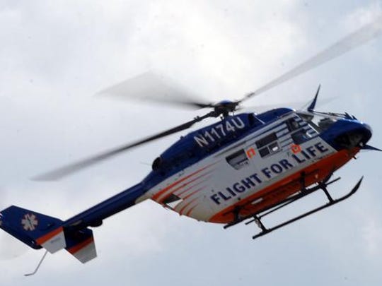 Flight for Life leaving Fond du Lac, Waukesha