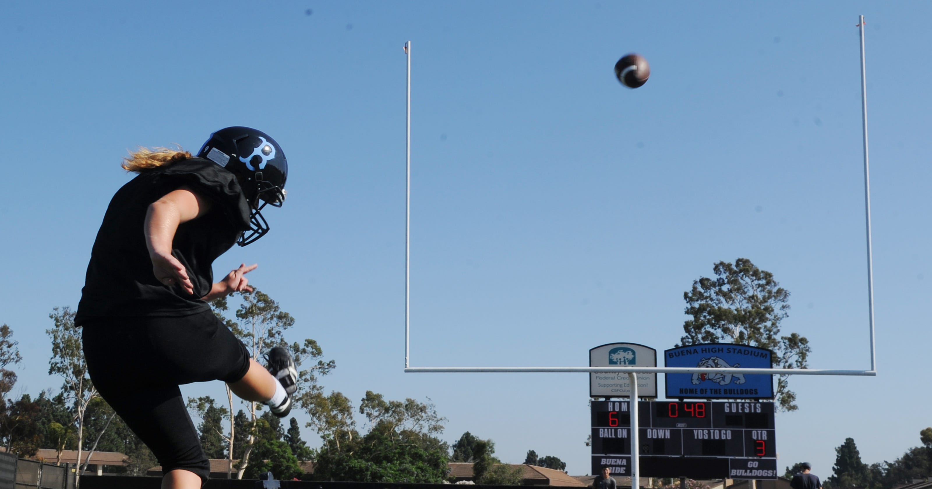 Female kickers step forward for the Camarillo, Buena football programs