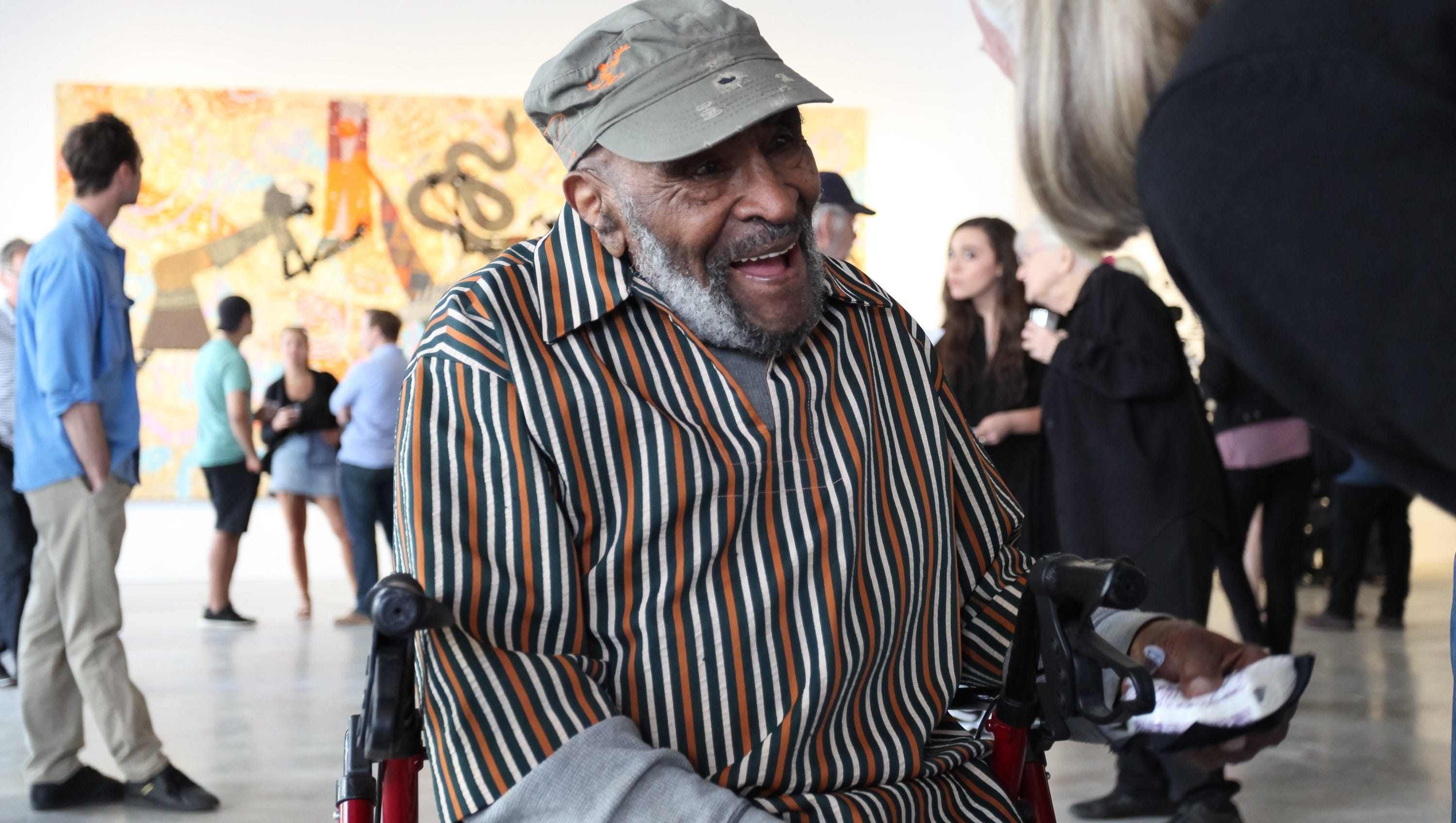 Detroit artist Charles McGee's decades-old mural is being restored