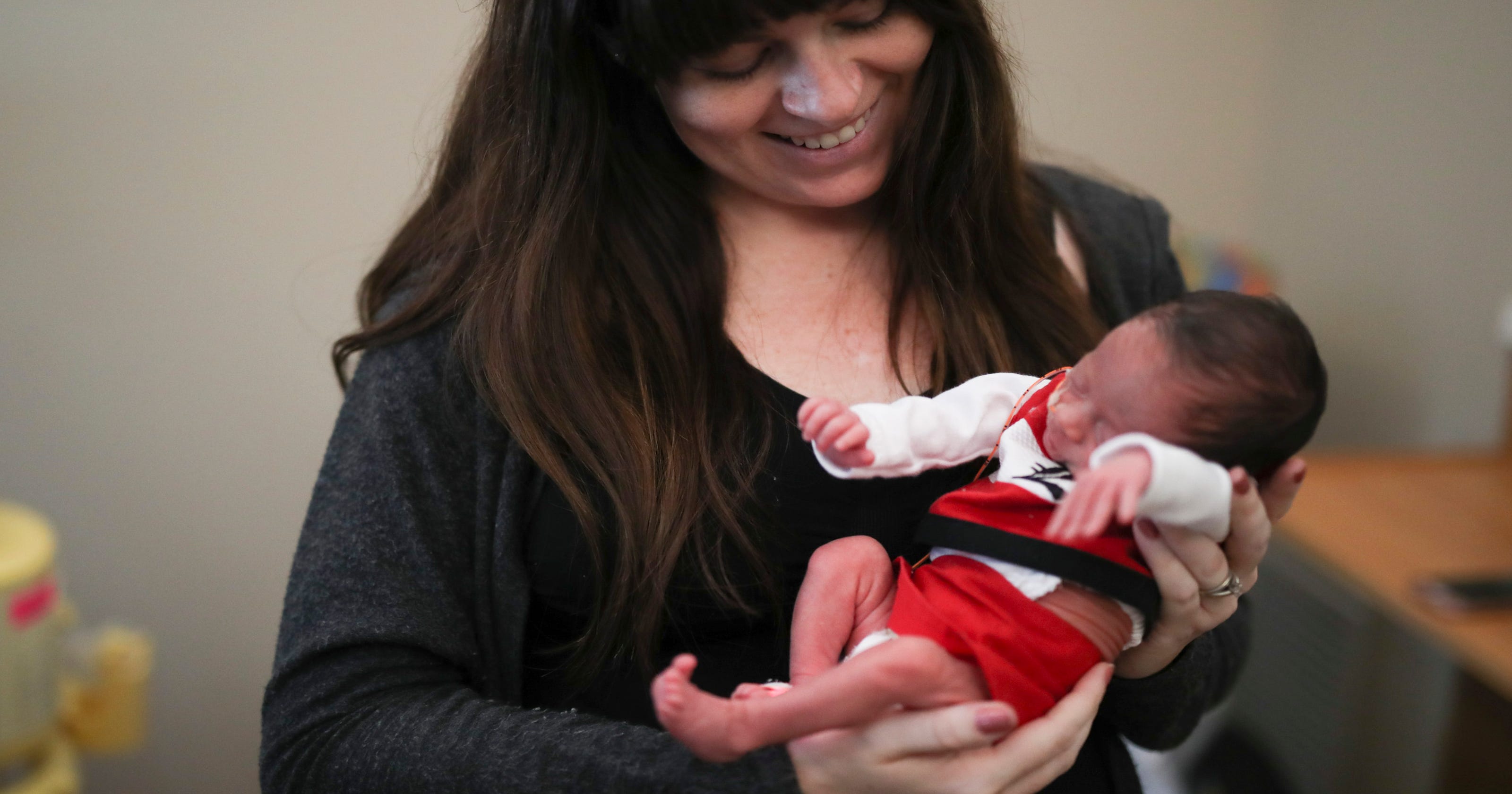 Louisville coach Bobby Petrino's family now has a new member