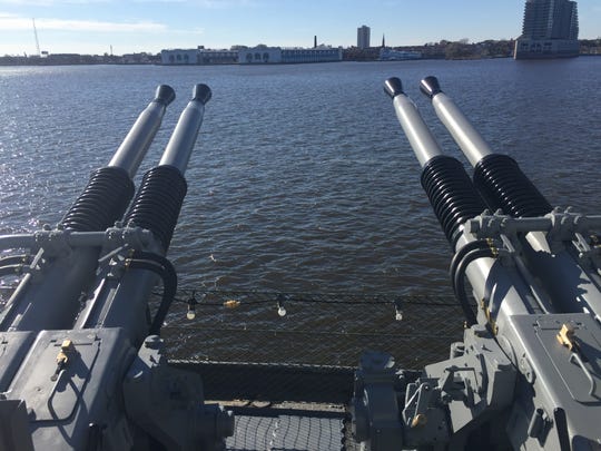 Vintage artillery returns to Battleship New Jersey