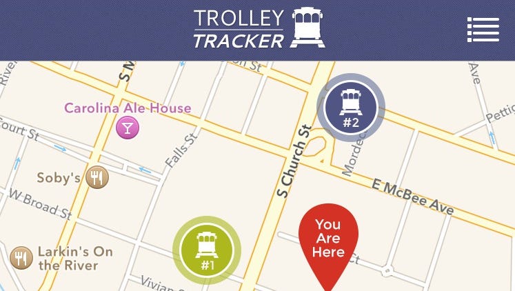Trolley Tracker app now available for Android, iOS users