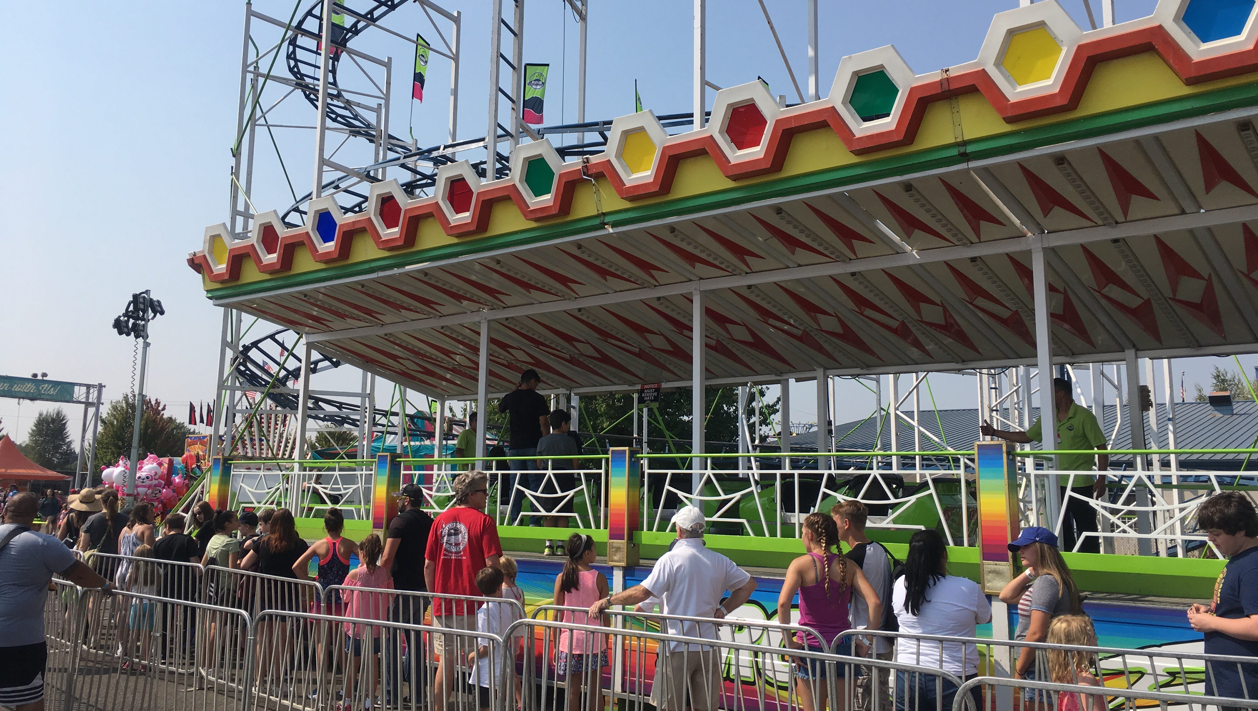 Rides of the Oregon State Fair carnival