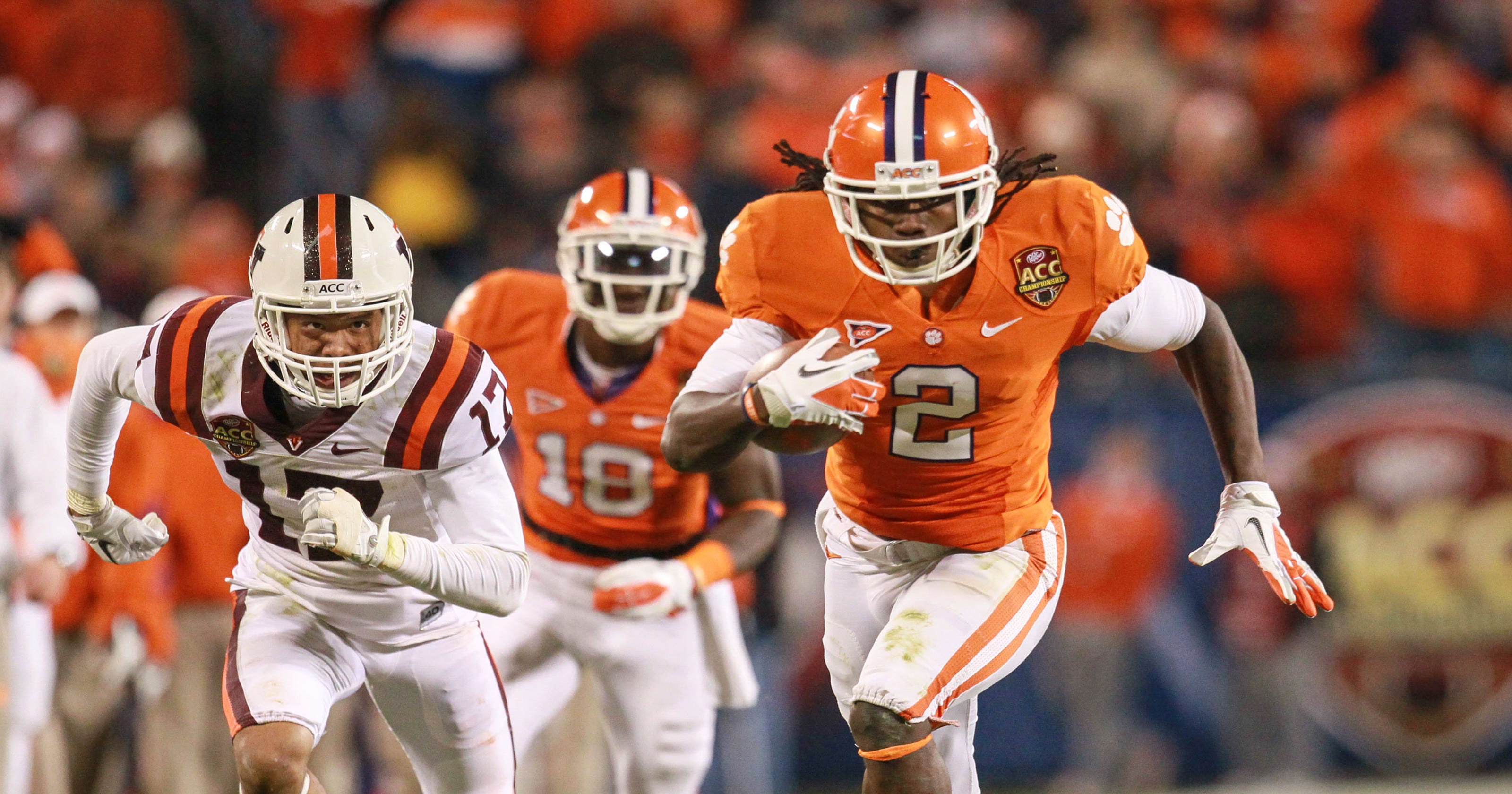 Clemson football officially the current Wide Receiver University