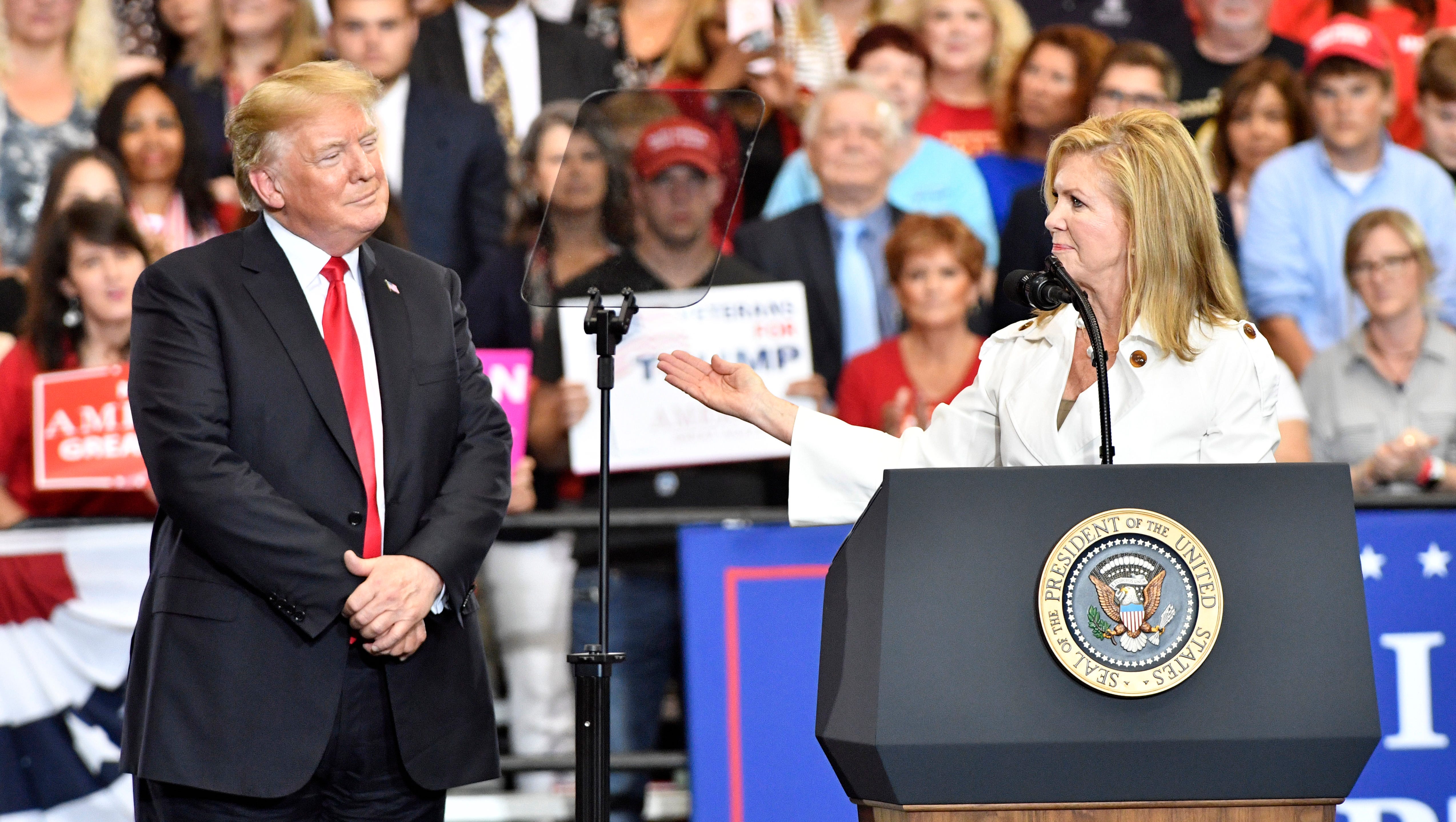 Donald Trump returns to Tennessee to campaign for Marsha Blackburn