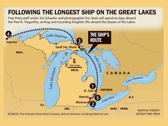 Life on a Great Lakes freighter: All hands well fed