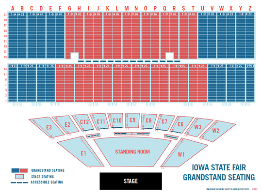 York Fair Grandstand Seating Chart