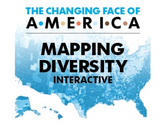 Mapping the USA's diversity from 1960-2060