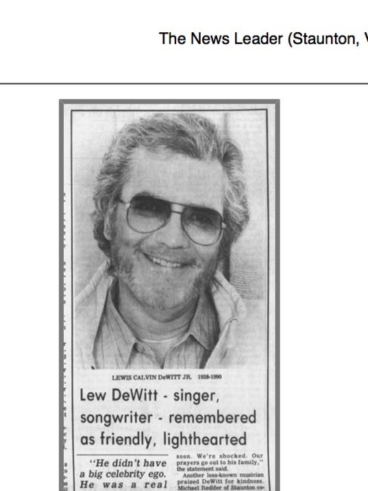 Archive: In 1990, original Statler Lew DeWitt died