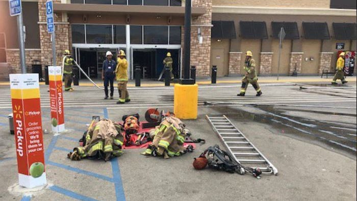 Second-alarm fire at Indio Walmart injures 3, store evacuated