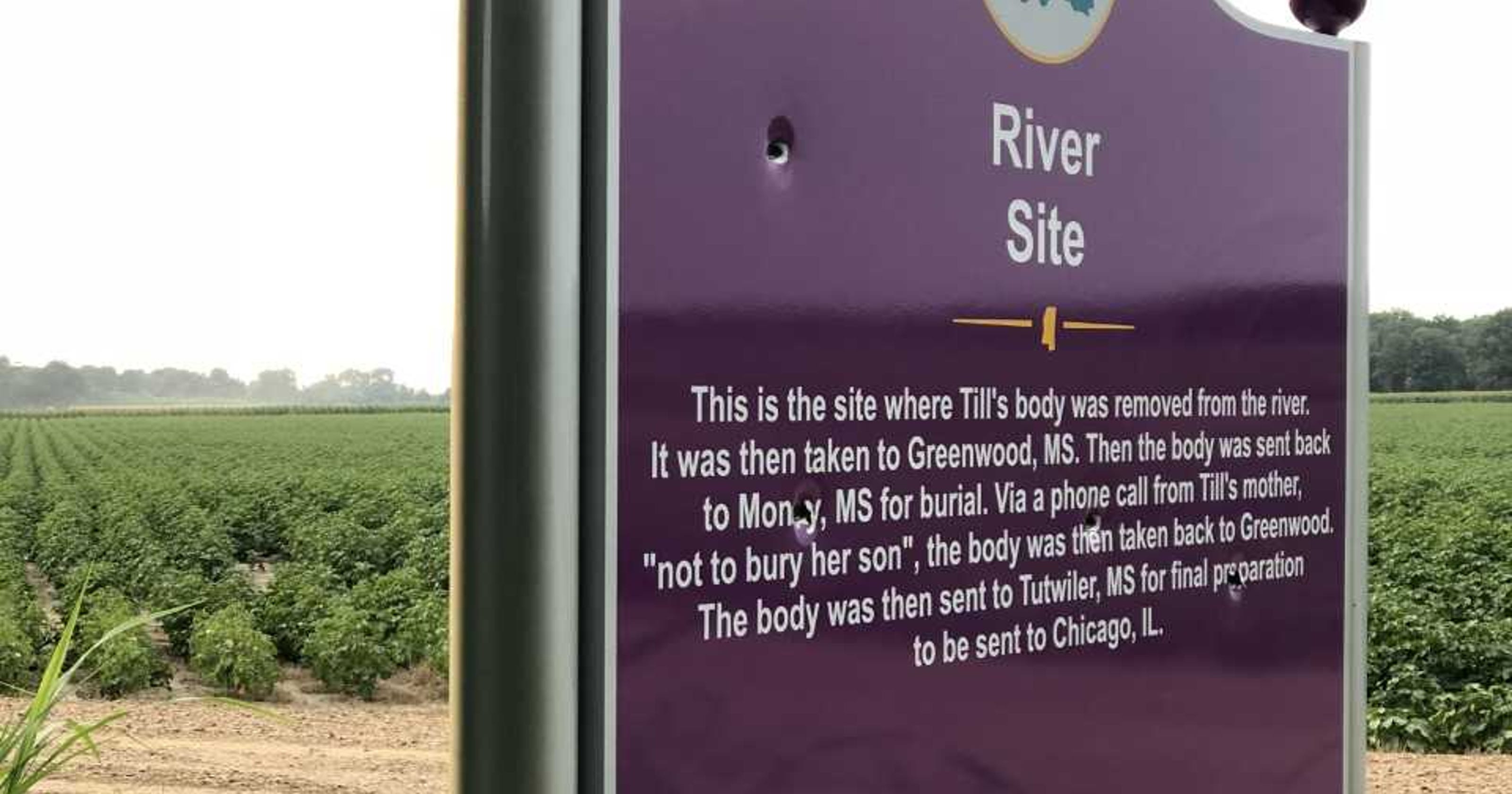 Emmett Till sign vandalized again just 35 days after it was replaced
