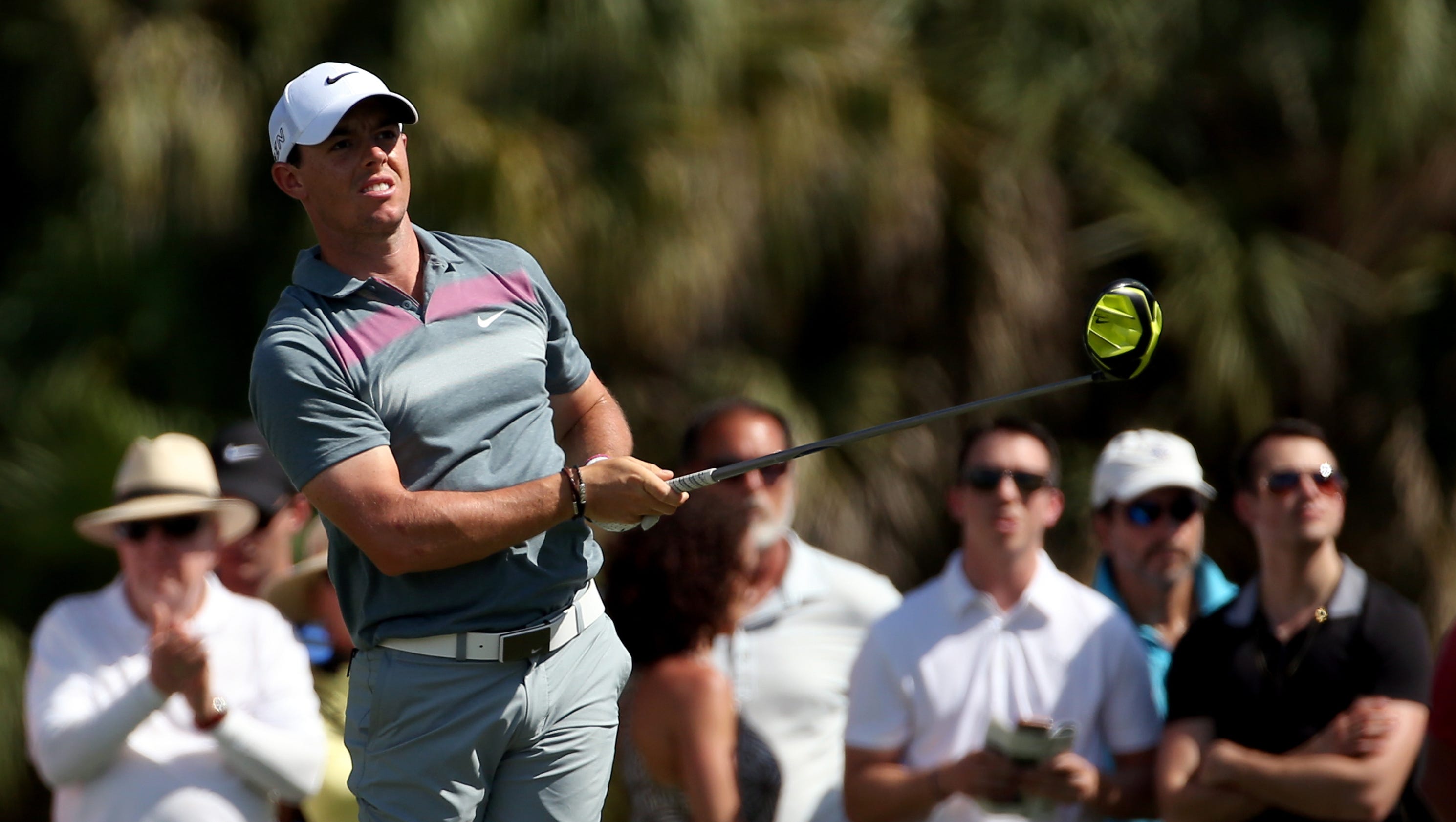 Rory McIlroy second-round struggle leads to 3-iron heave