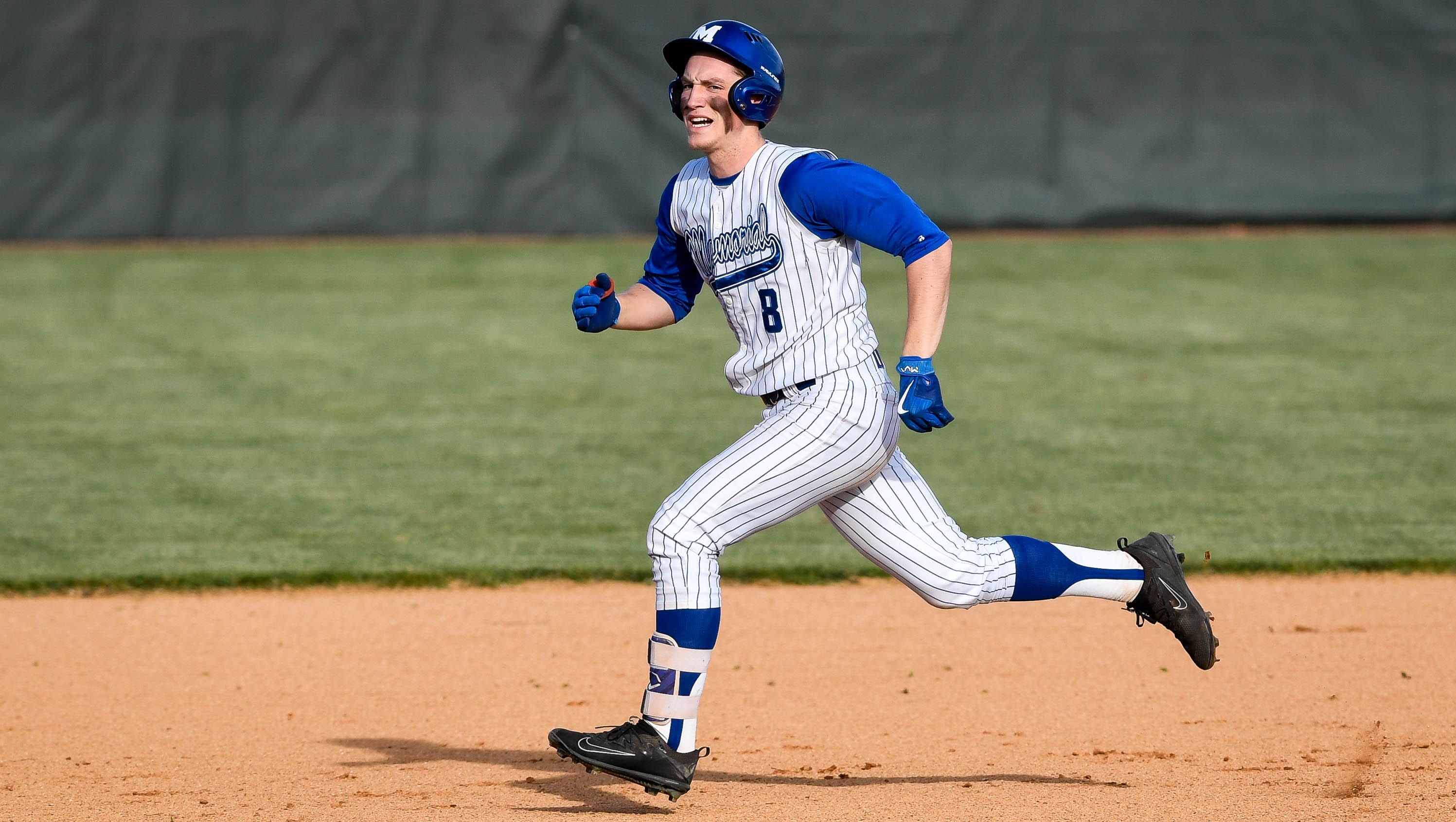 Memorial's Caleb Meeks is anything but timid on the diamond