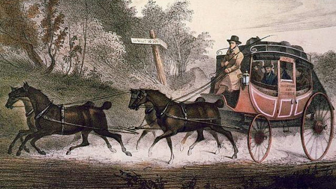 History | Stagecoaches were a familiar sight