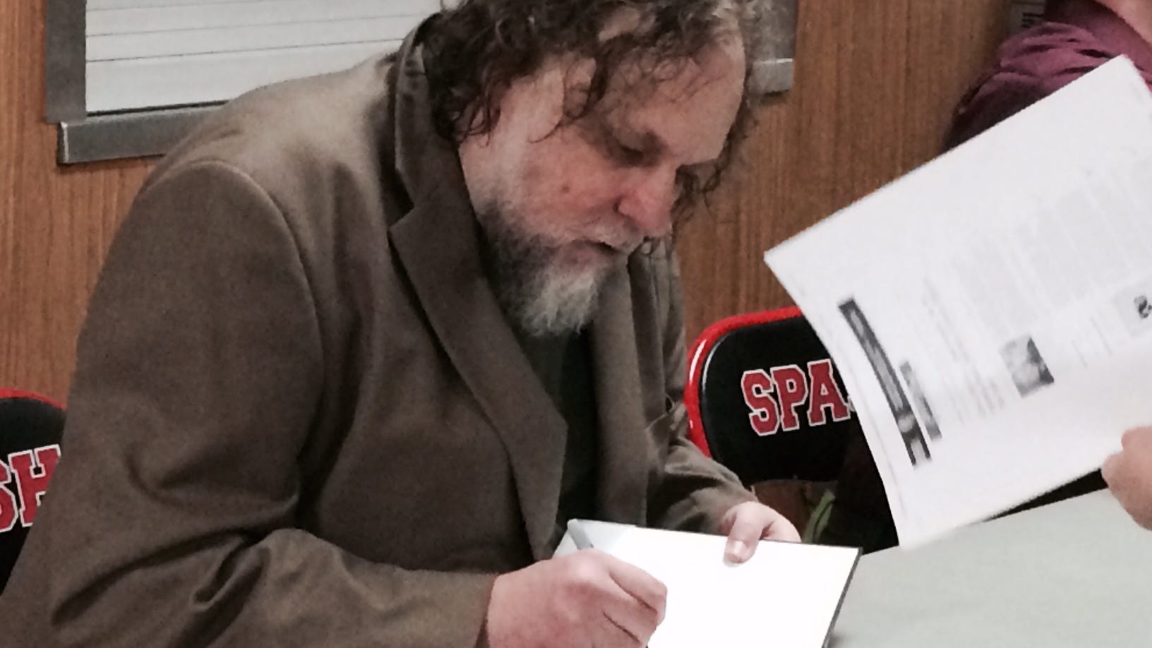 Mickey Crowe visits Stevens Point