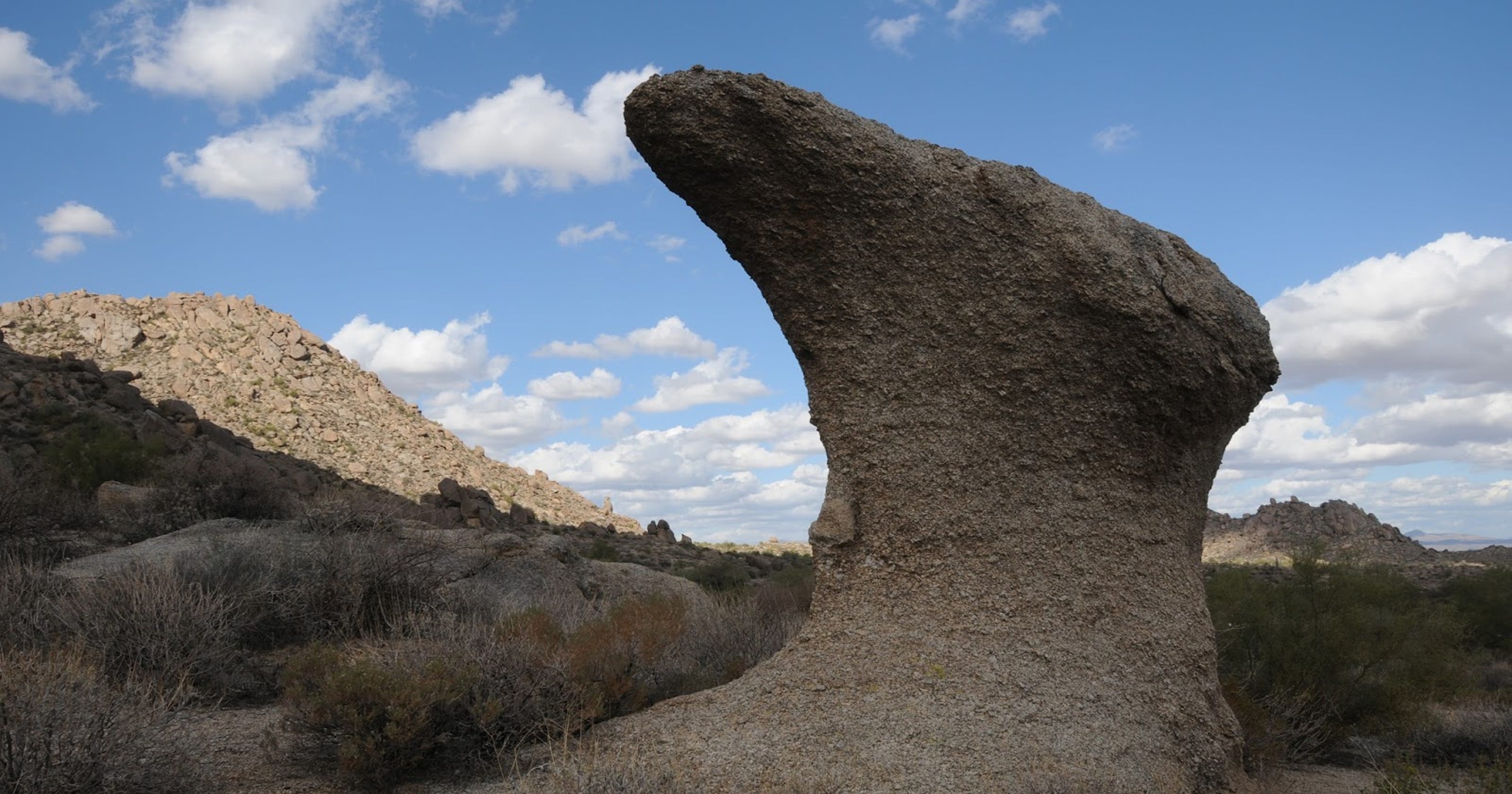 Mushroom rocks await on McDowell Sonoran Preserve