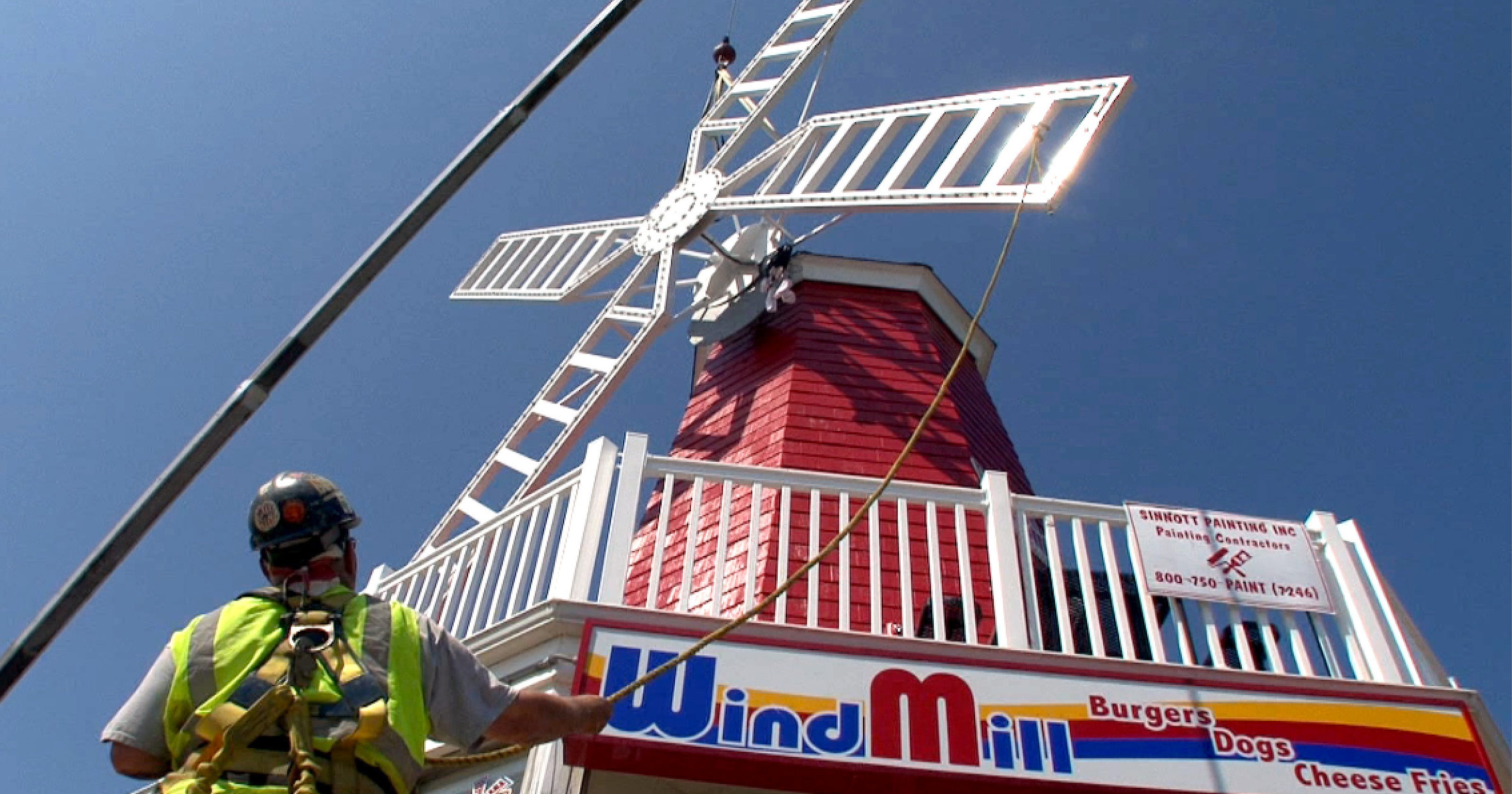 Blades restored to iconic Long Branch WindMill restaurant