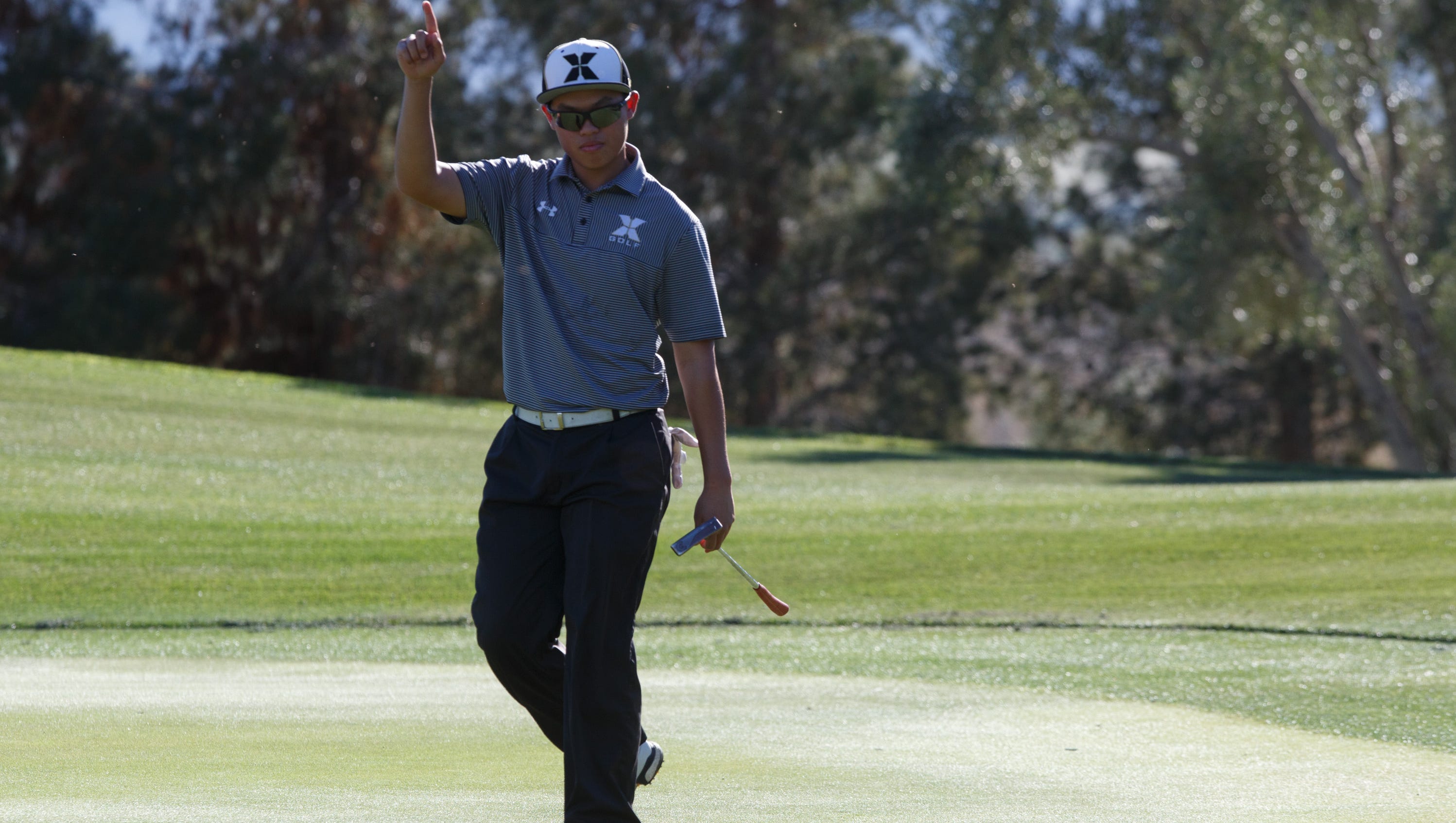 Xavier Prep holds off Palm Desert, darkness for golf win