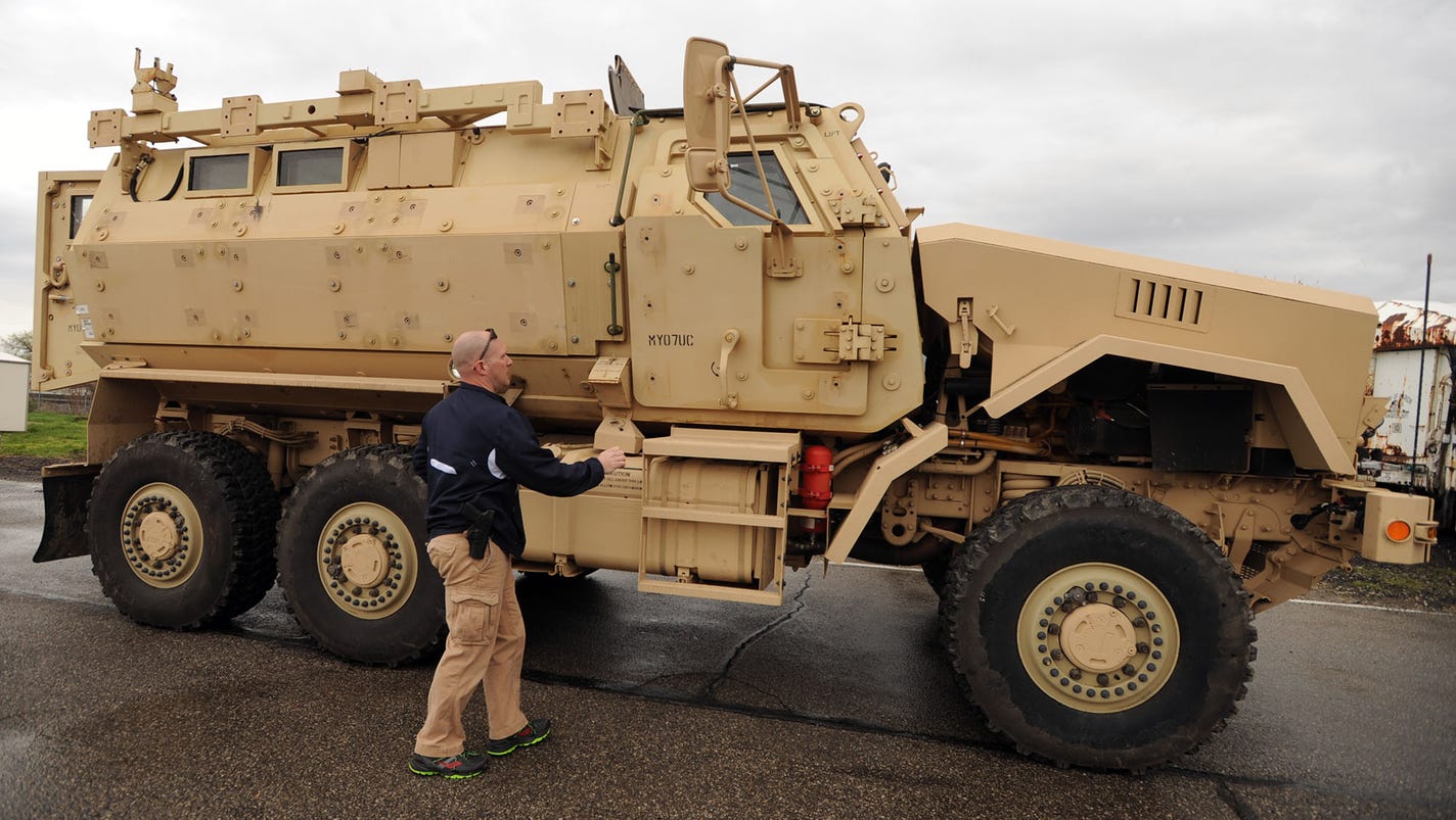 Armored vehicles among military gear Ohio received