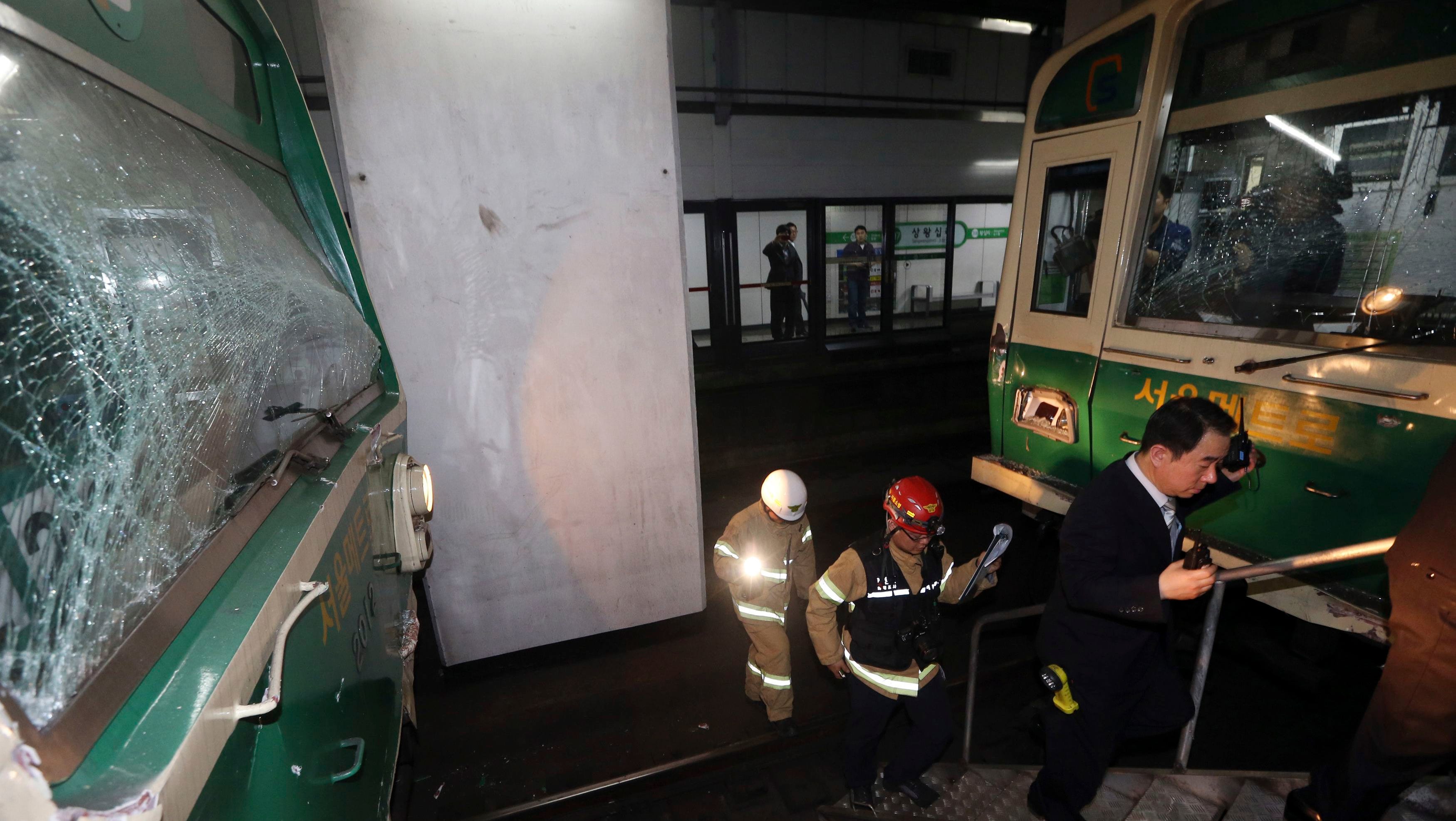 Reports: Dozens injured in Seoul subway crash
