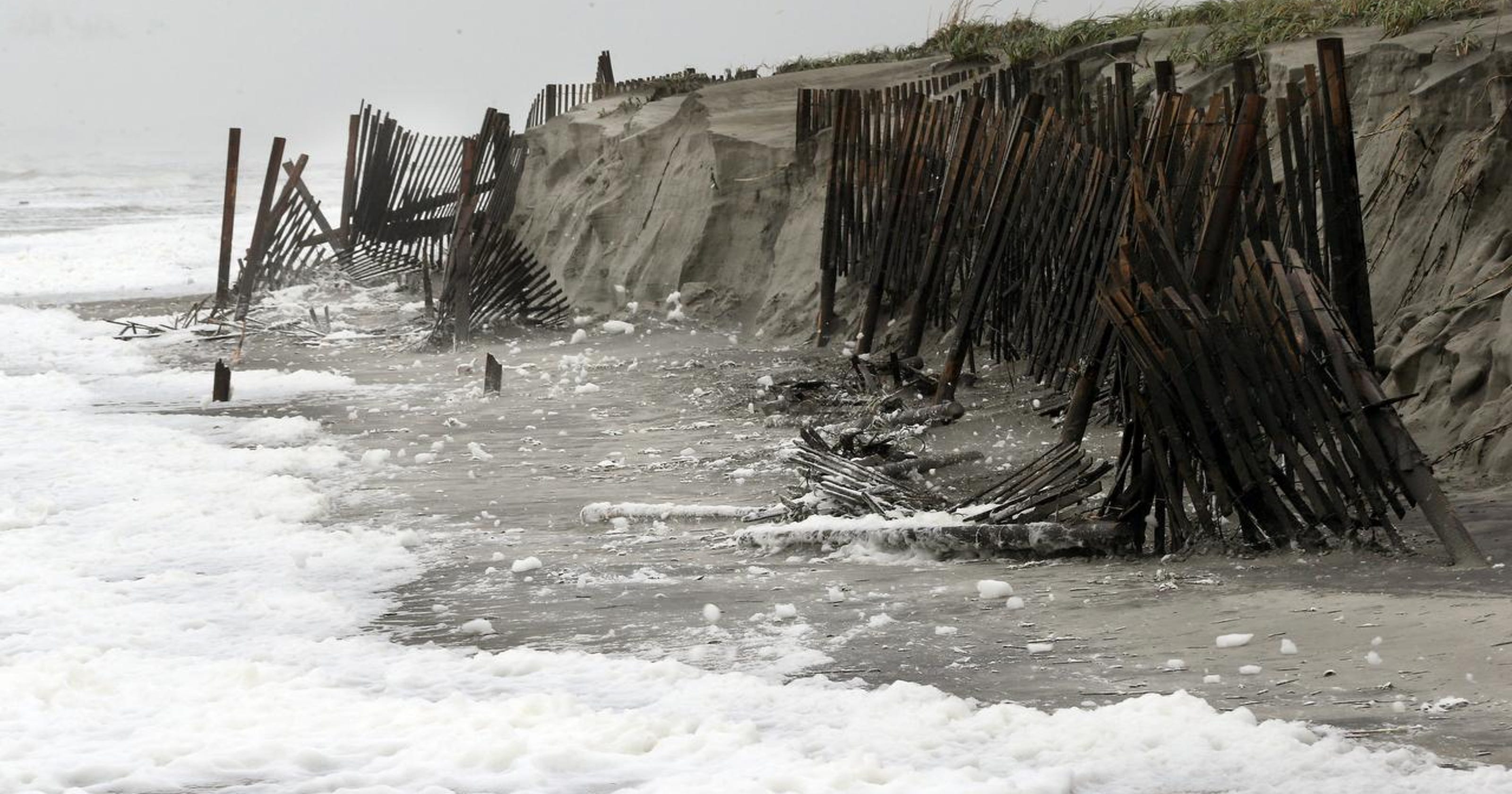 Storm caused severe erosion to NJ beaches