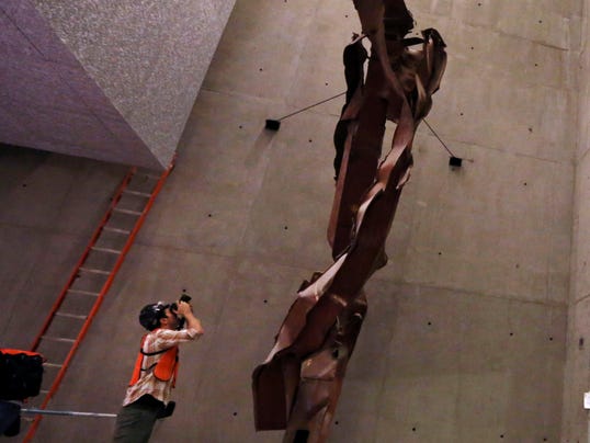 Sept 11 Museum putting hallowed artifacts in place