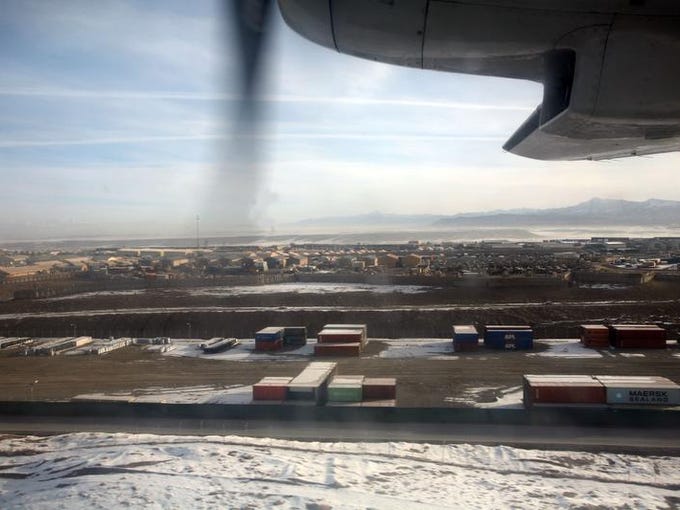 Air trip to FOB Shank