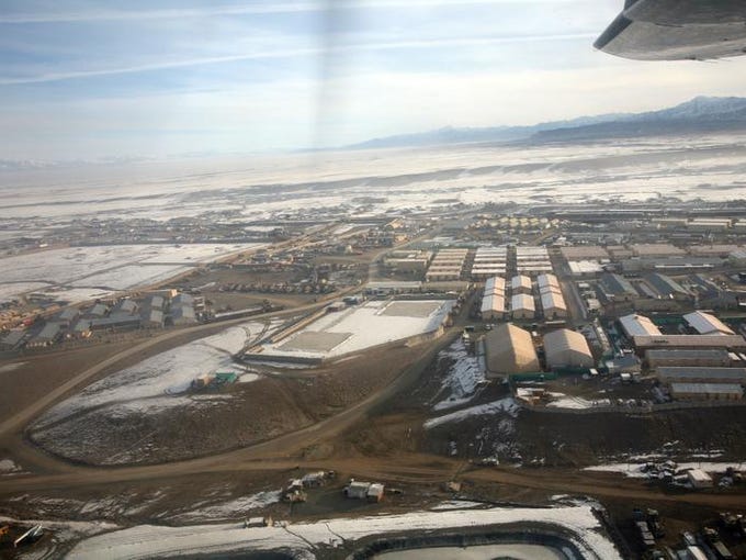 Air trip to FOB Shank