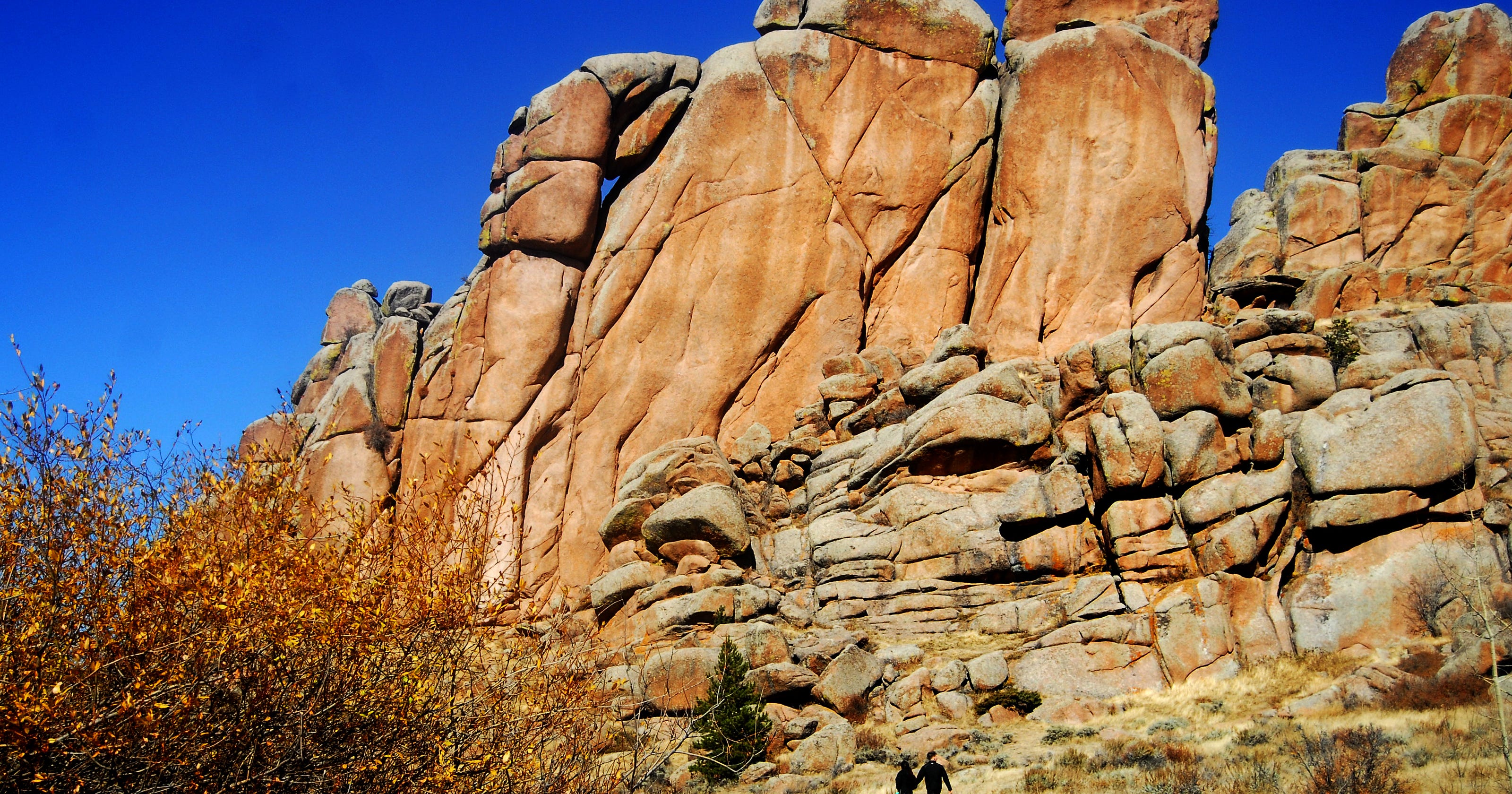 Visit Vedauwoo for the rocks, hiking, moose