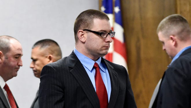 Former Marine Cpl Eddie Ray Routh Stands During His Capital Murder