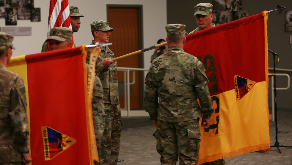 First Armored Division Sustainment Brigade Casing Ceremony