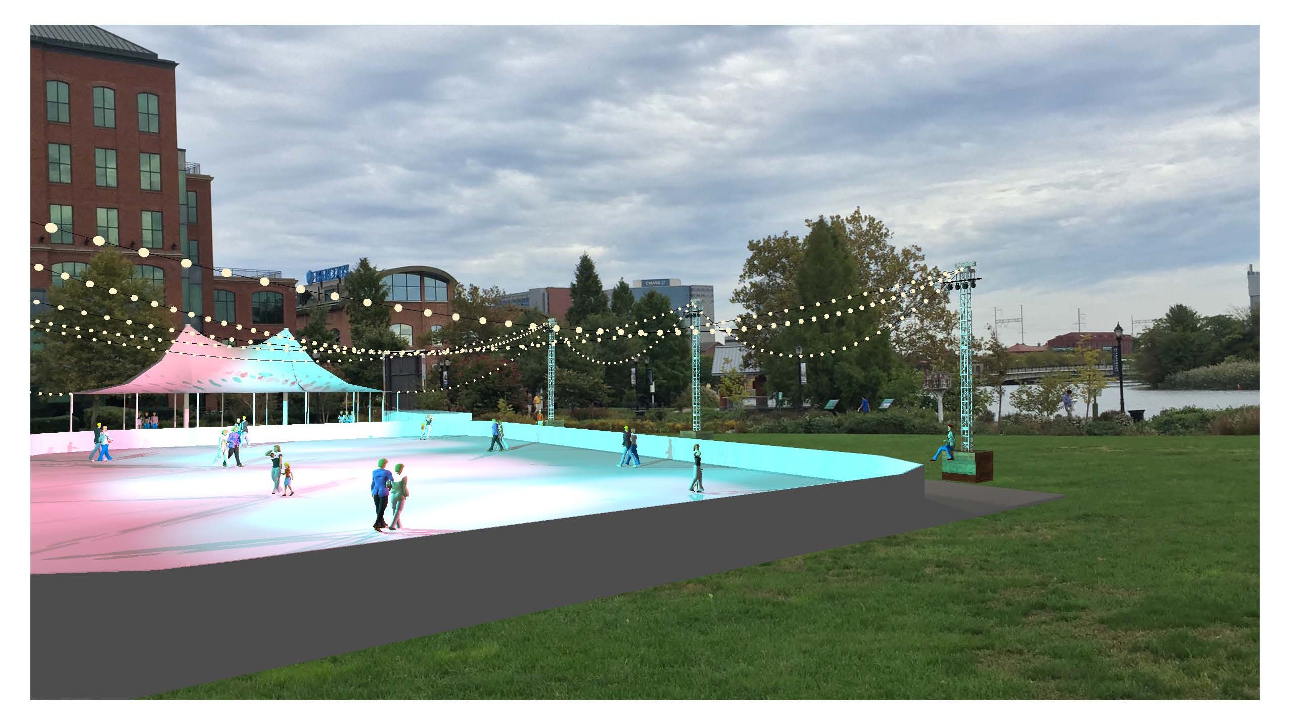 Riverfront ice rink warmly received by developers