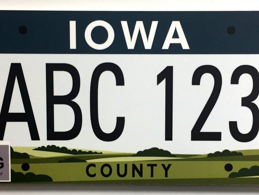 Iowa DOT reveals new license plate design