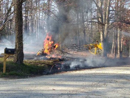 Plane crashes, catches fire in Edneyville; pilot survives