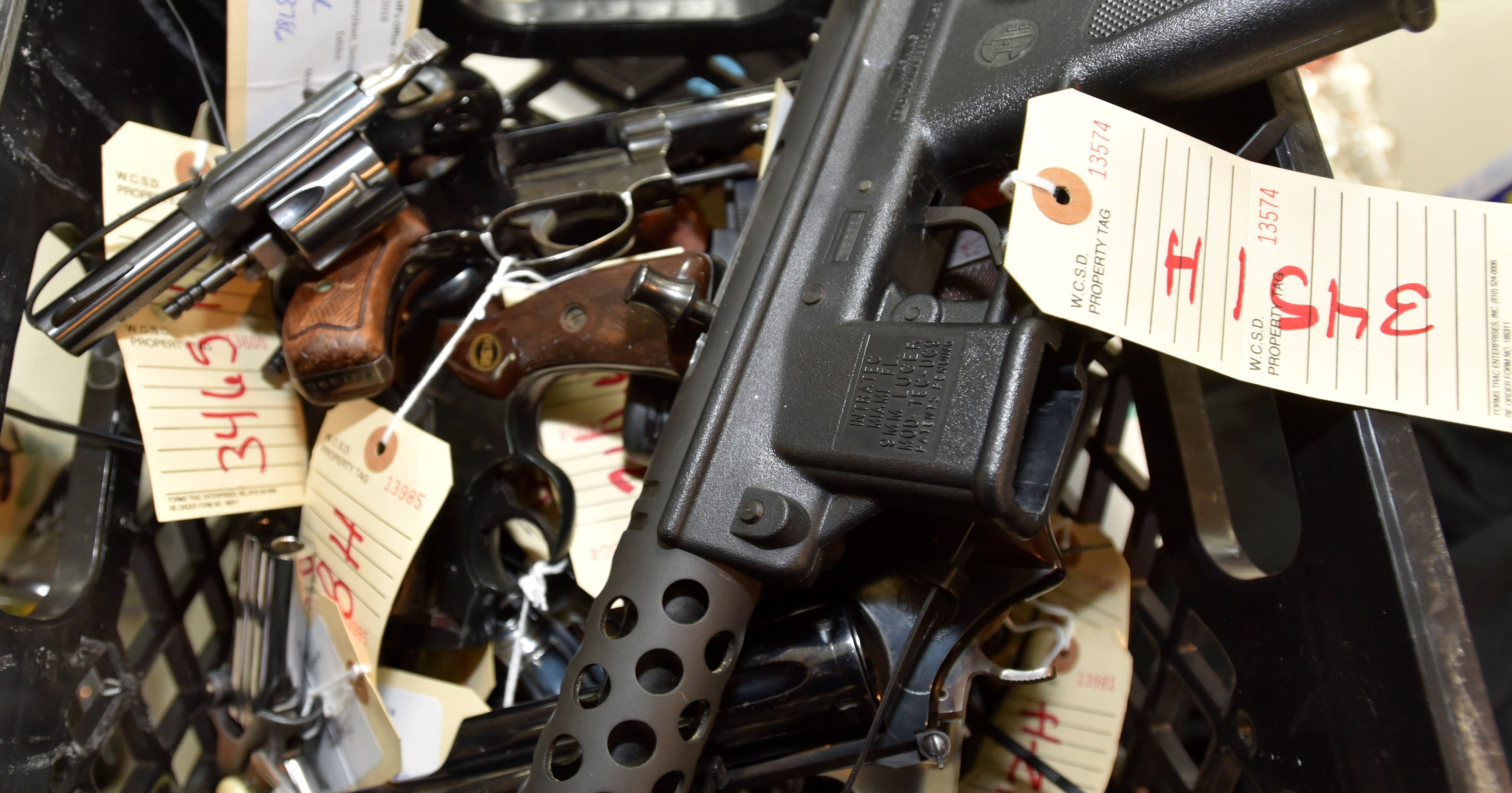 Guns turned in at buy back become art