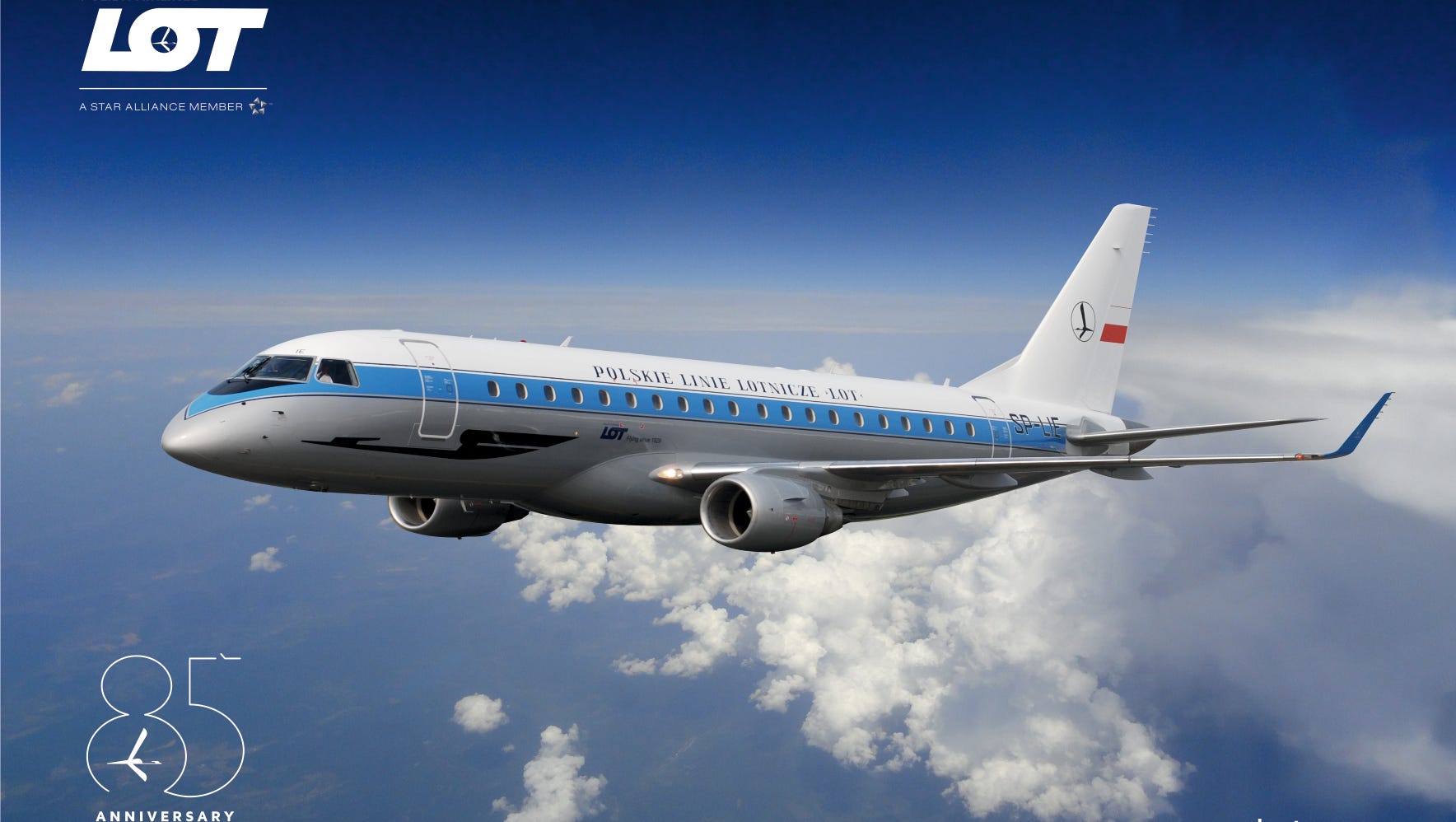 Happy 85th: LOT adds 'RetroJET' livery to Embraer E175