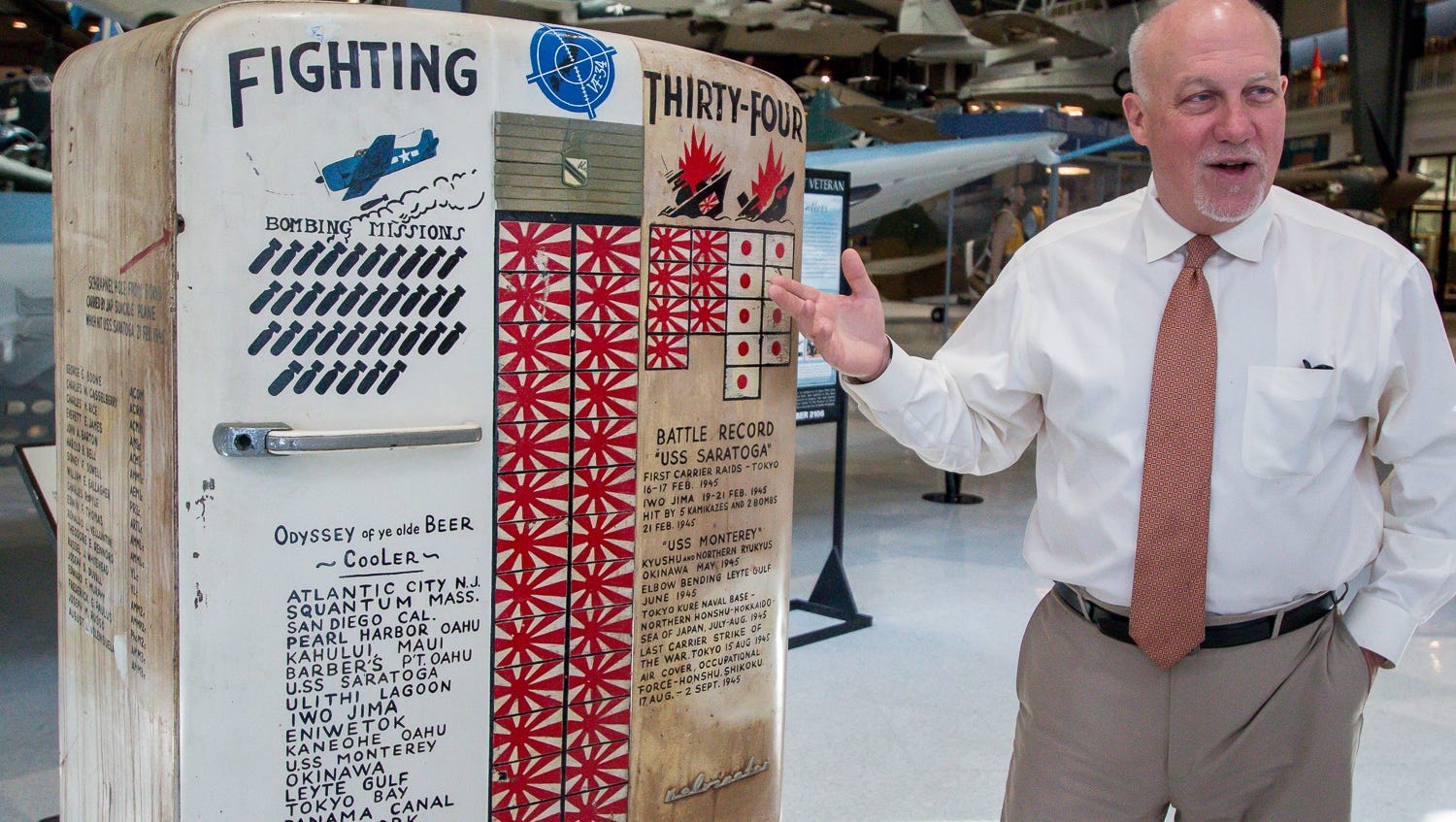 Historic refrigerator donated to Navy museum tells World War II story