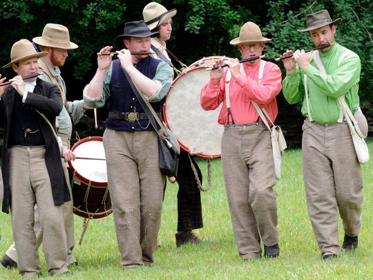 Drum, fife set rhythm in Civil War