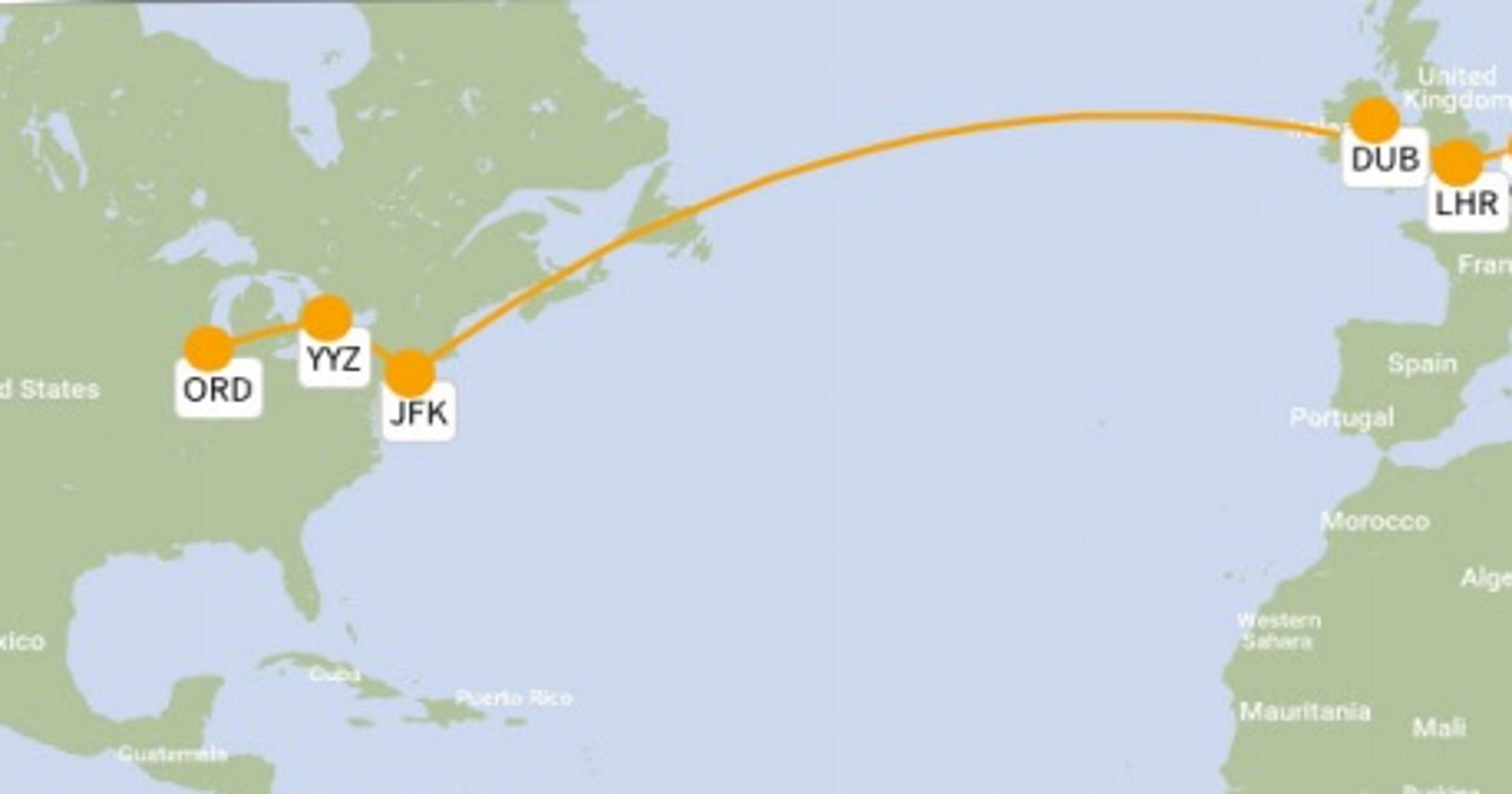 World's 20 busiest international airline routes include three U.S. airports