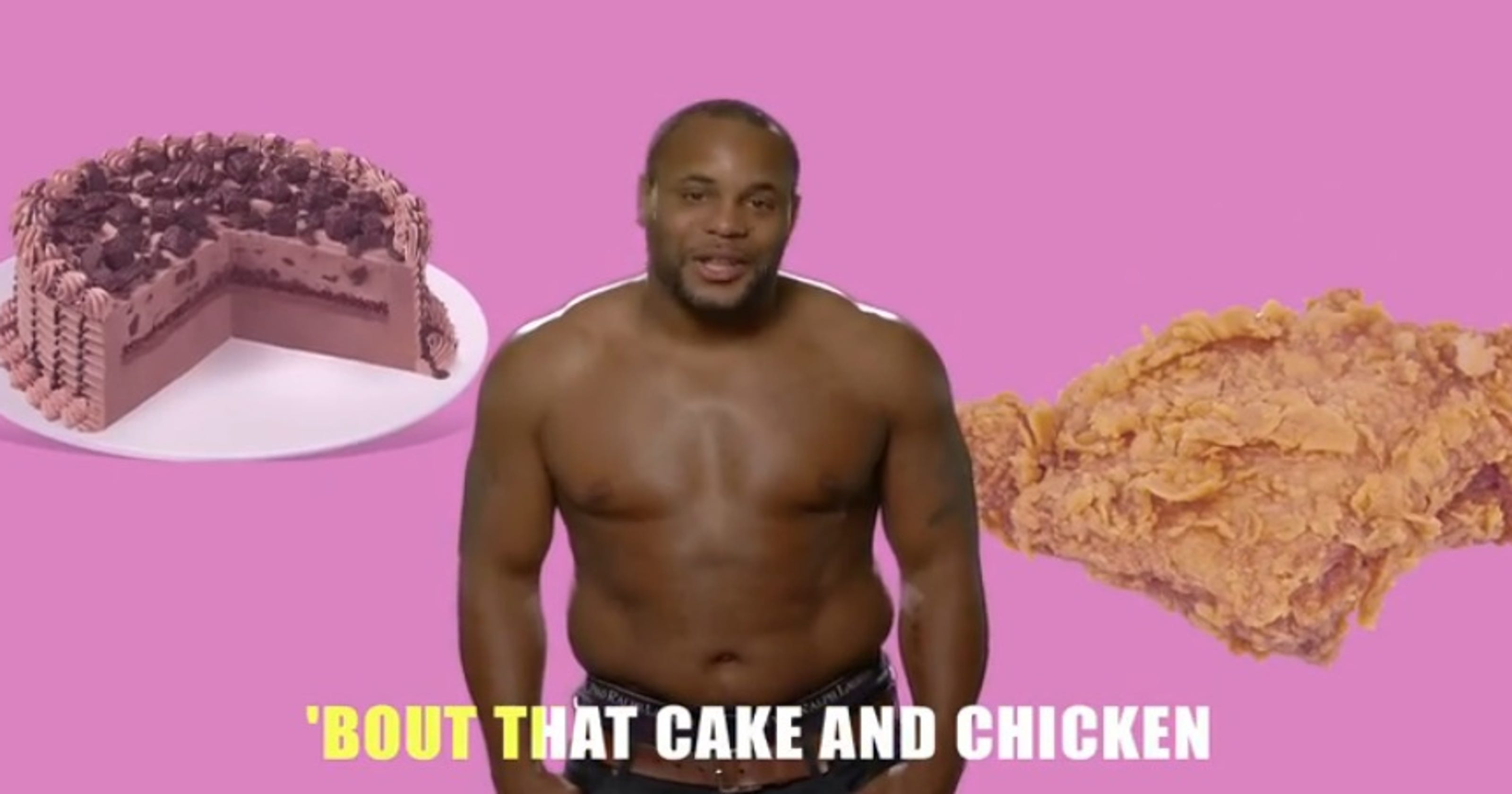 Daniel Cormier is "All About That Cake" (and chicken!)