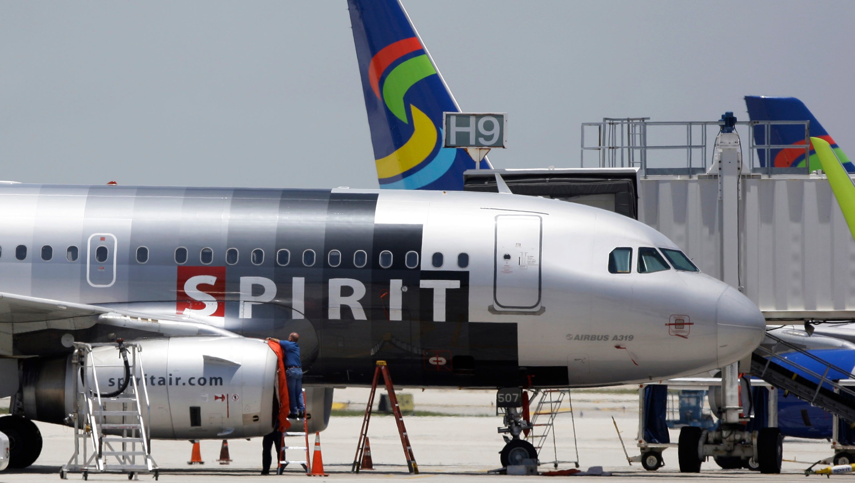 Spirit Airlines flights late half the time