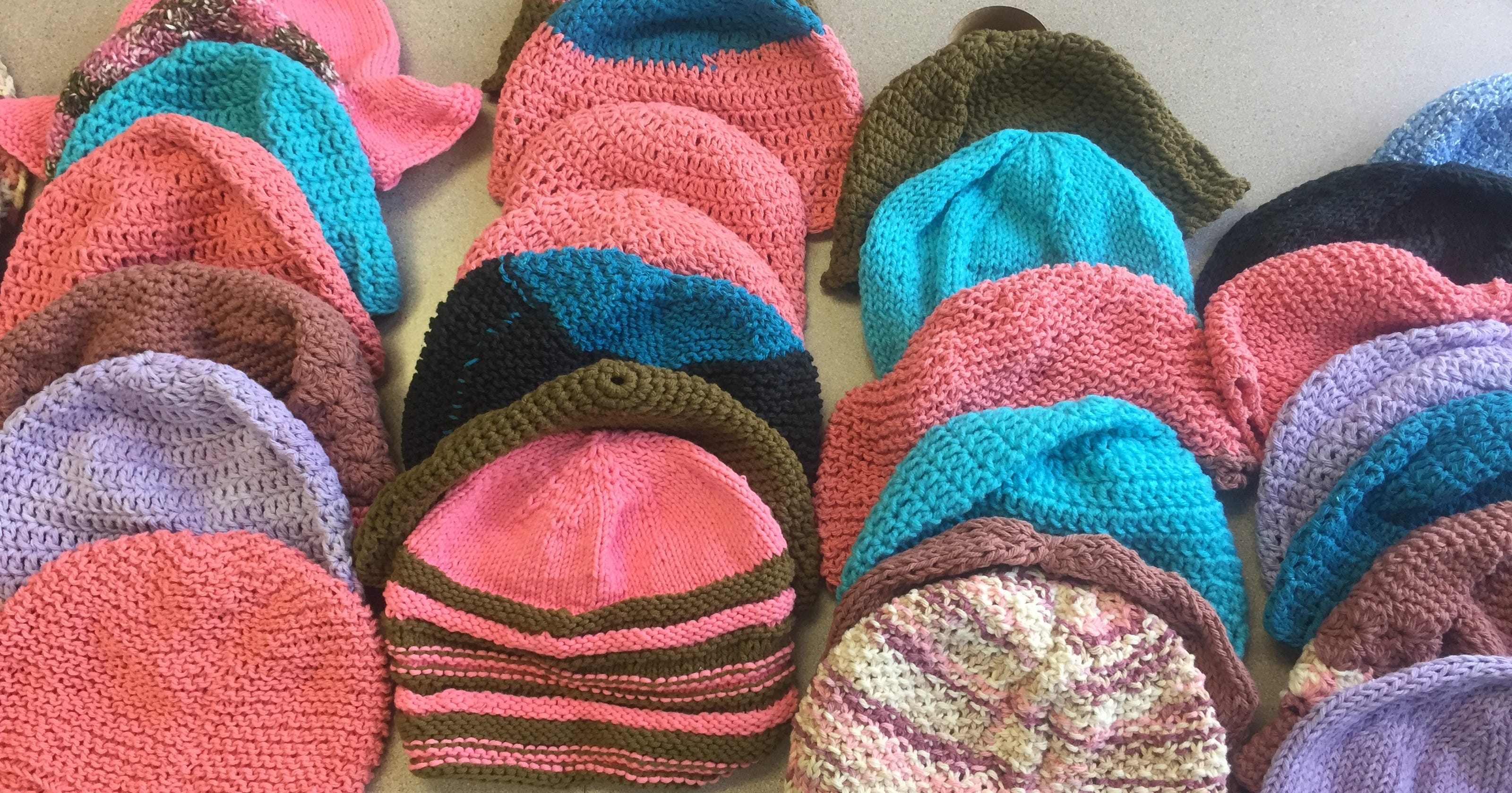 Links to new patterns for chemo caps