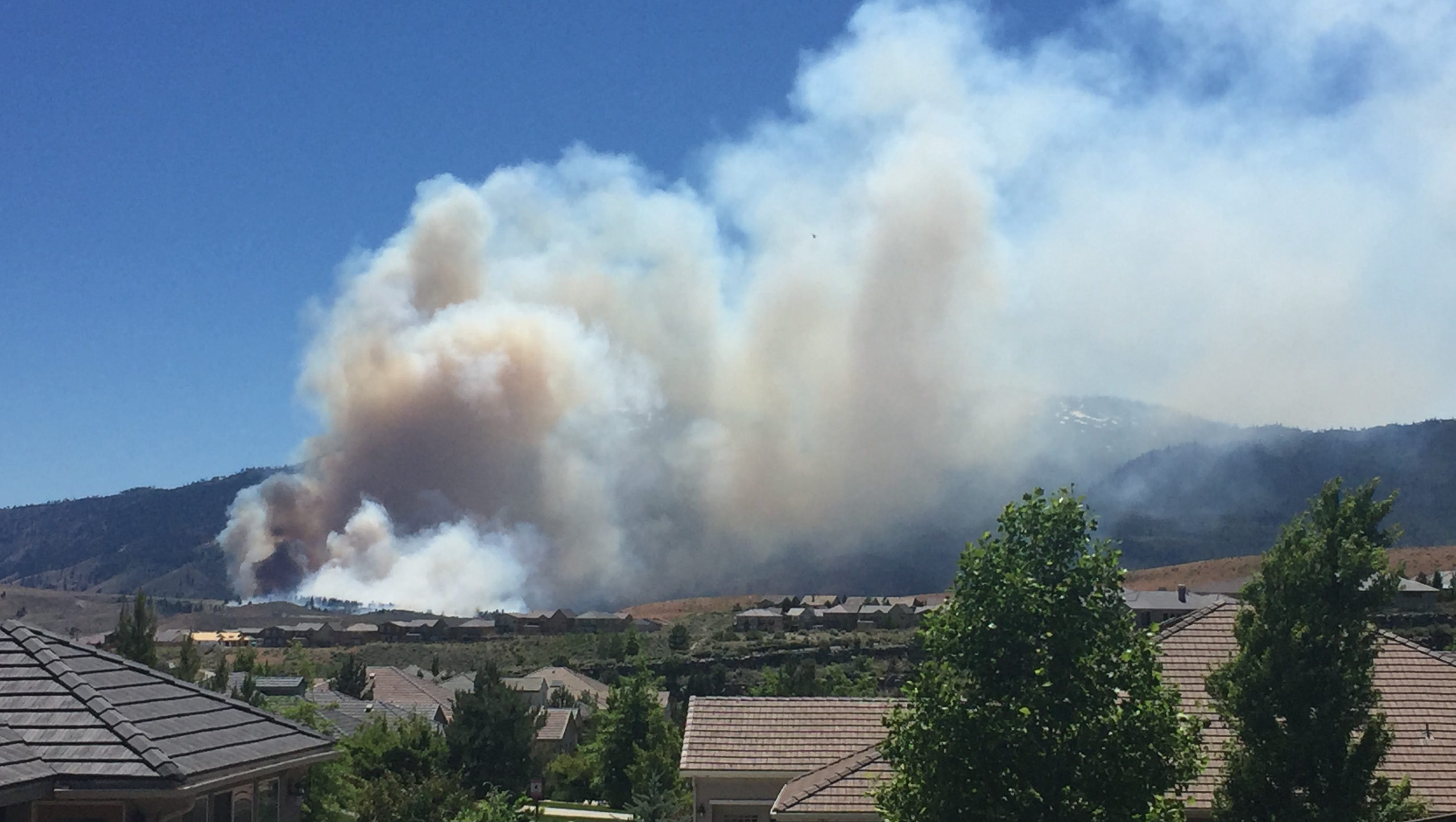 UPDATE: Brush fire near Verdi now 110 acres, 10 percent contained