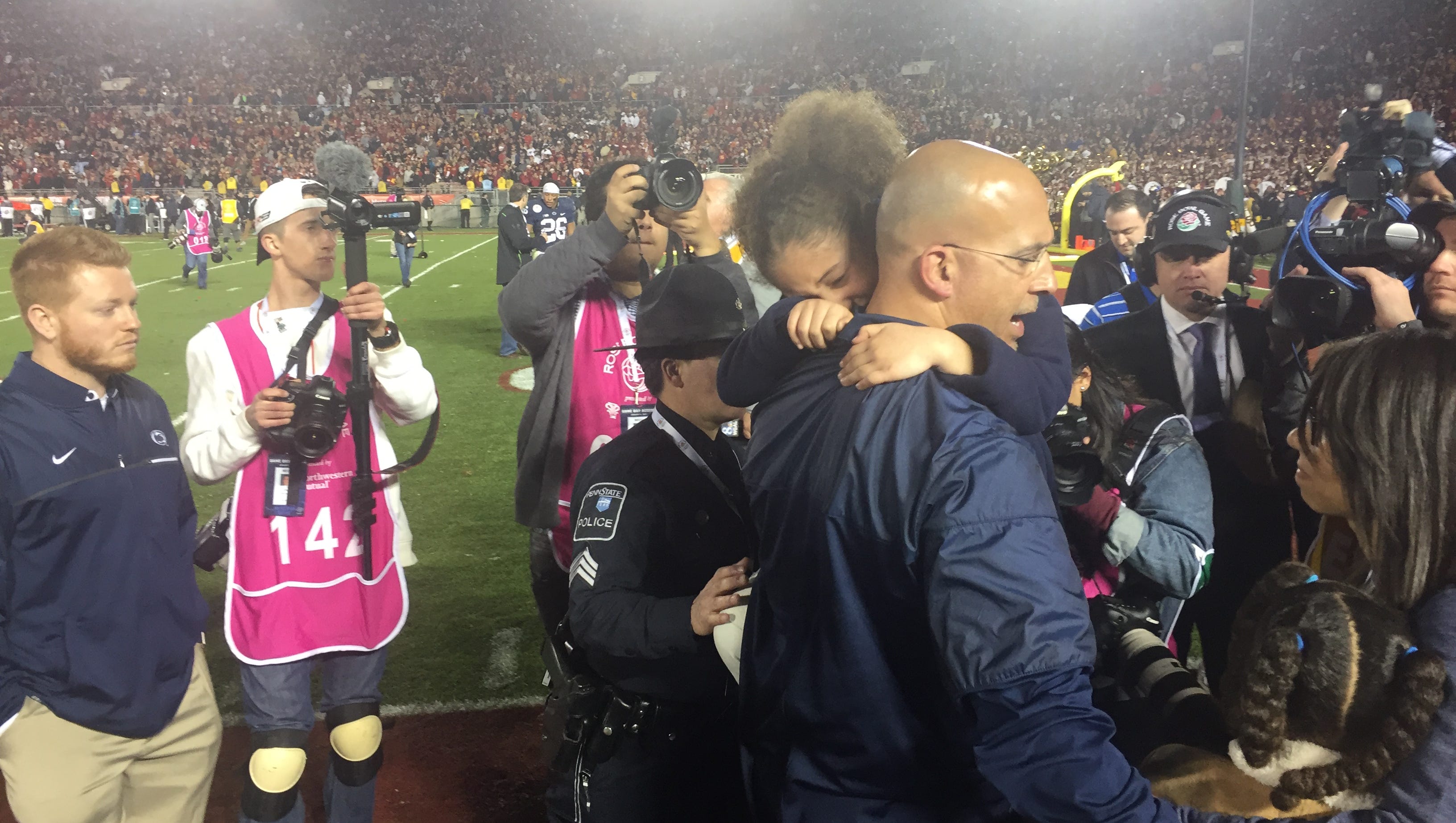 Secret to James Franklin's success? His two daughters